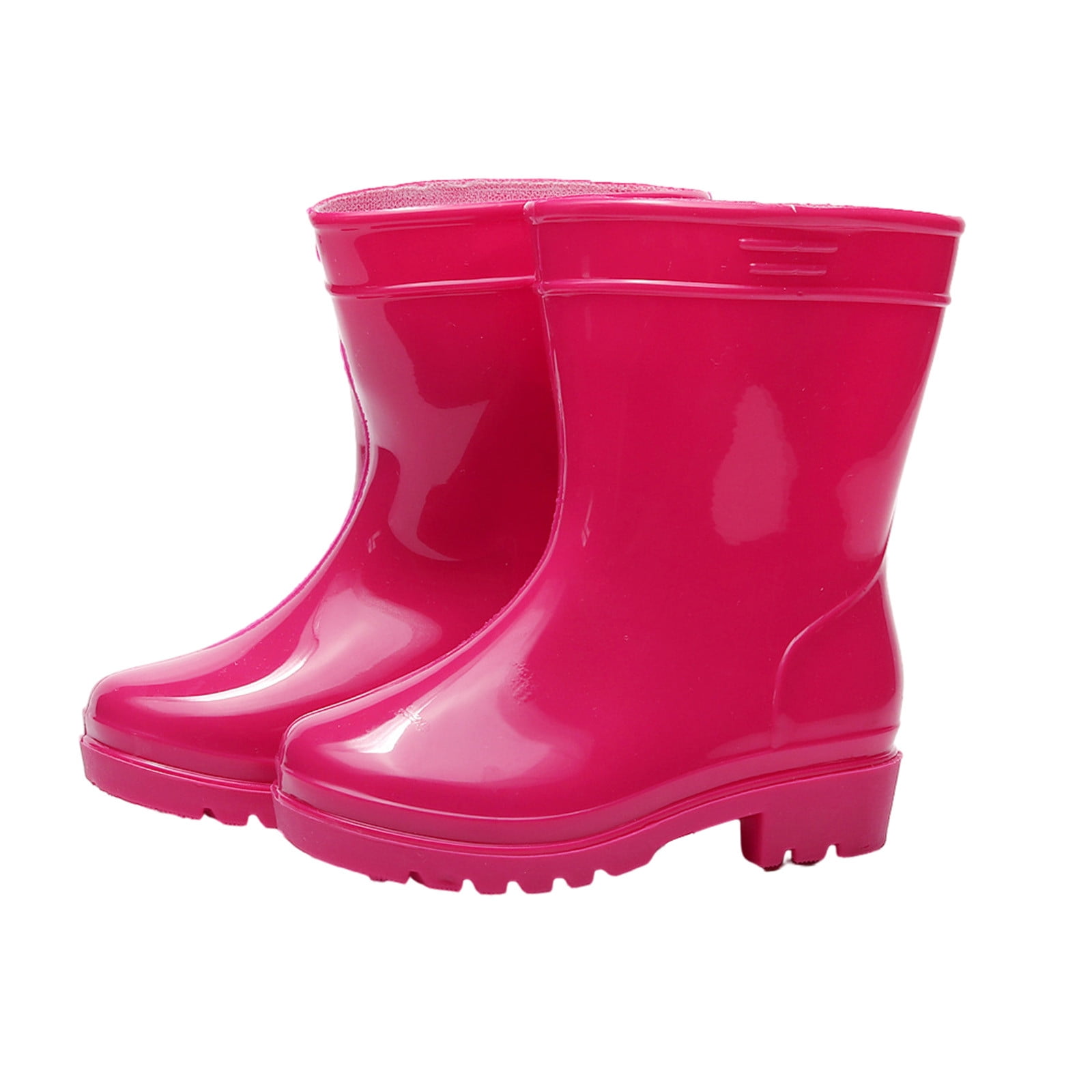 Facrlt Children Unisex Rain Shoes Soft Rubber Boots Non Slip Water ...
