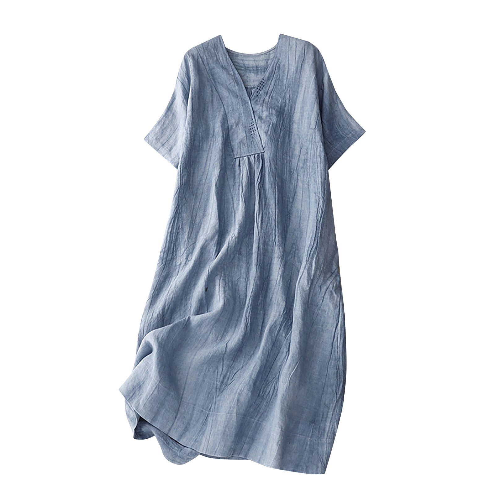 Facrlt Womens Solid Color Sweet Dresses Womens Lounge Dresses
