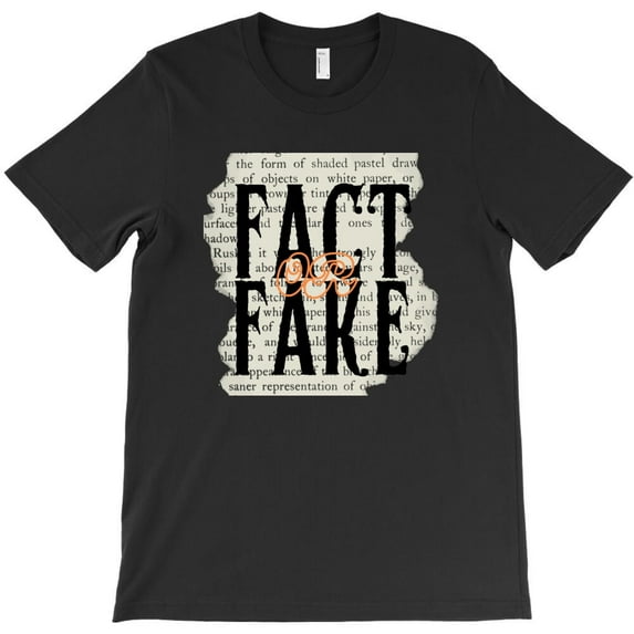 Fact Or Fake Minimalist Typography Bold Text Modern Design Statement ...