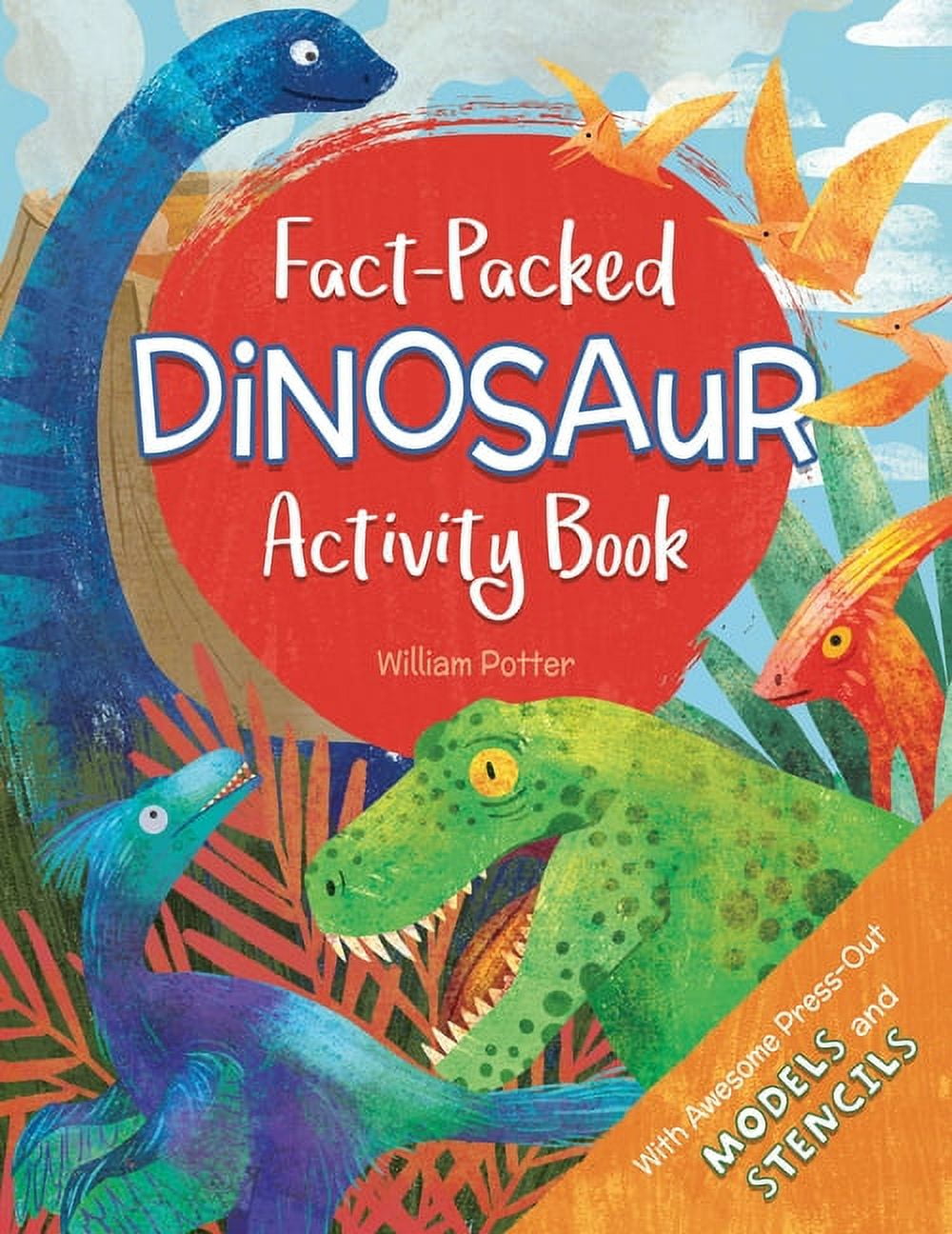 Fact-Packed Dinosaur Activity Book (Paperback) - Walmart.com
