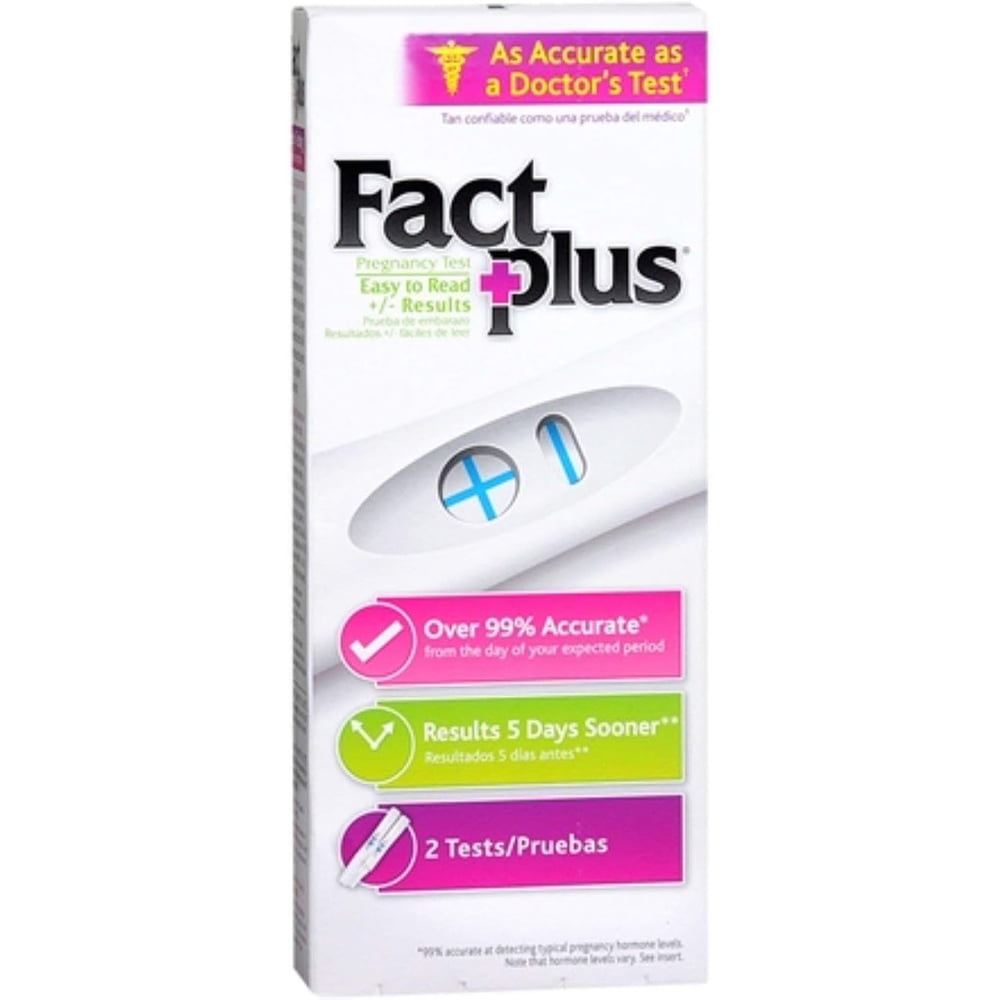 Fact Plus Select One-Step Pregnancy Tests - 2 ct HSA/FSA Eligible ...