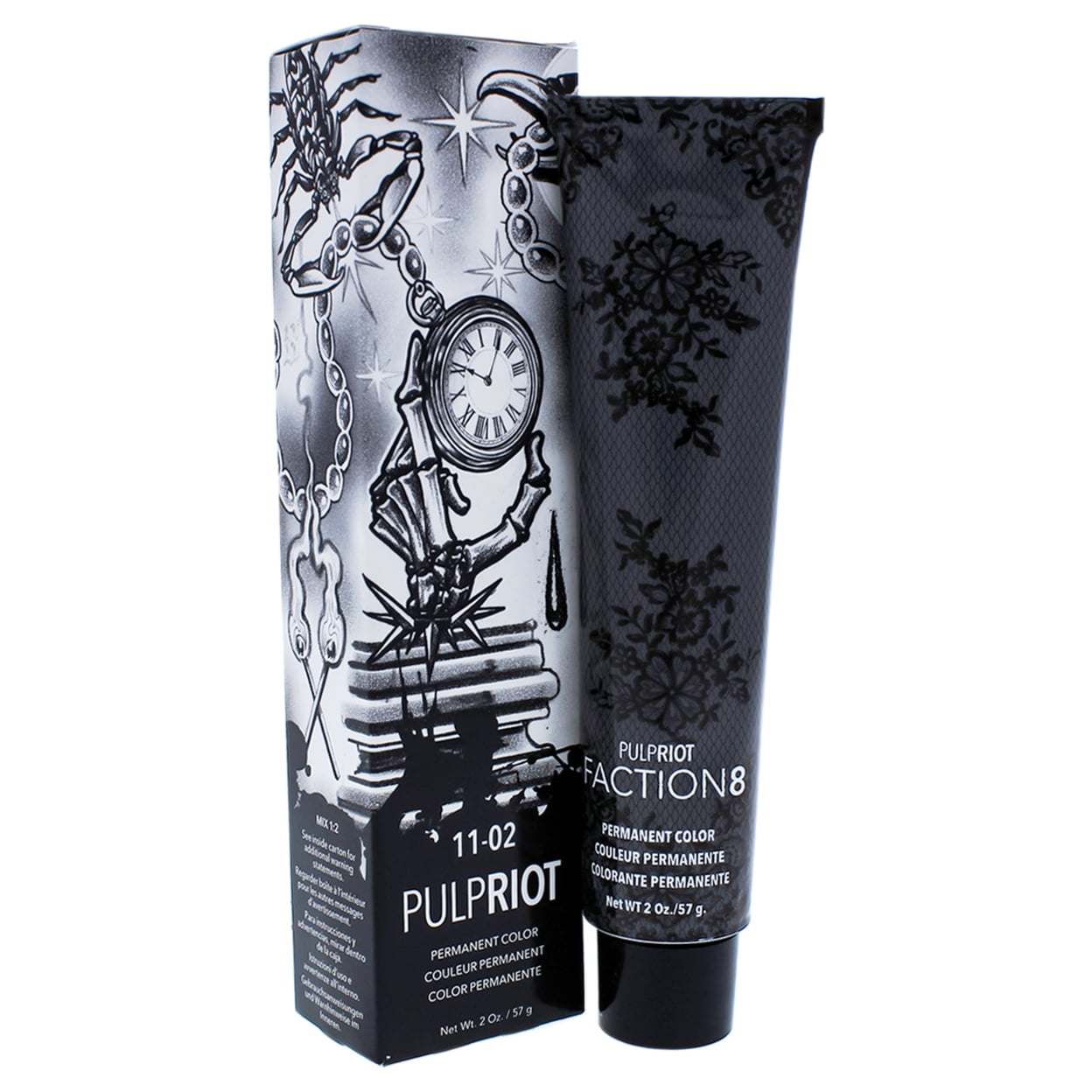 Faction8 Permanent Hair Color 11-02 High Lift by Pulp Riot for Unisex ...