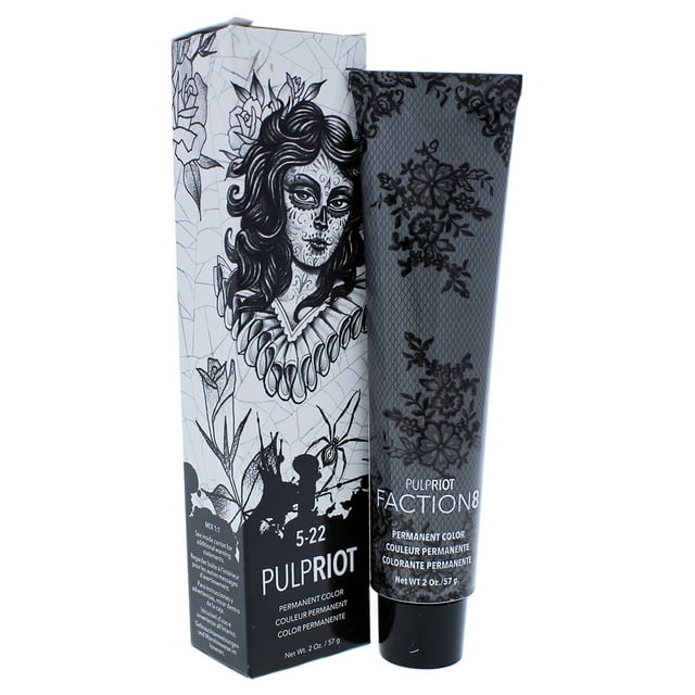 Faction8 Permanent Hair Color 5-22 Violet by Pulp Riot for Unisex - 2 ...