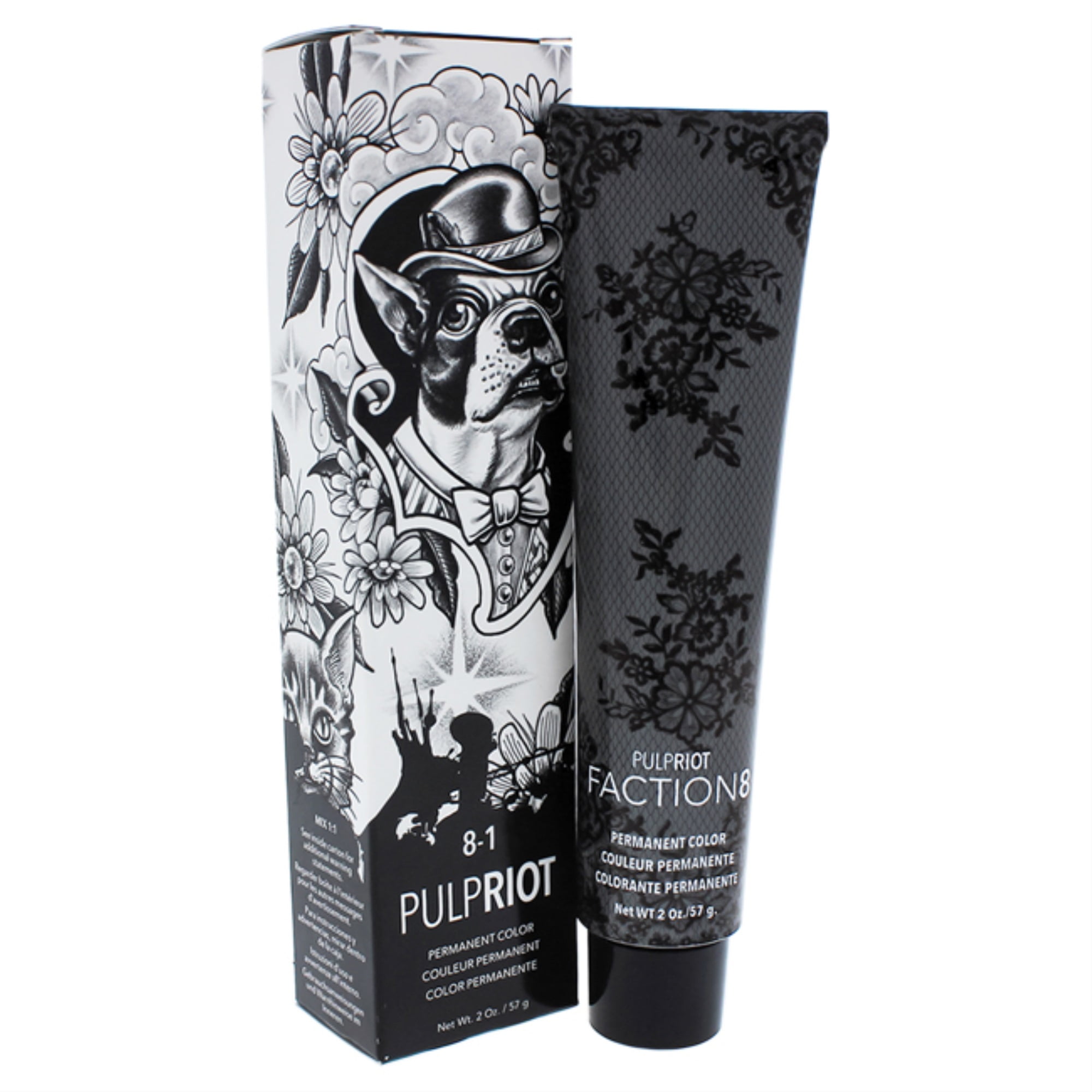 Faction8 Permanent Hair Color 8-1 Ash by Pulp Riot for Unisex - 2 oz ...