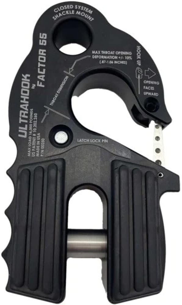 Factor 55 0025004 Ultrahook Winch Hook - Black - Walmart.com