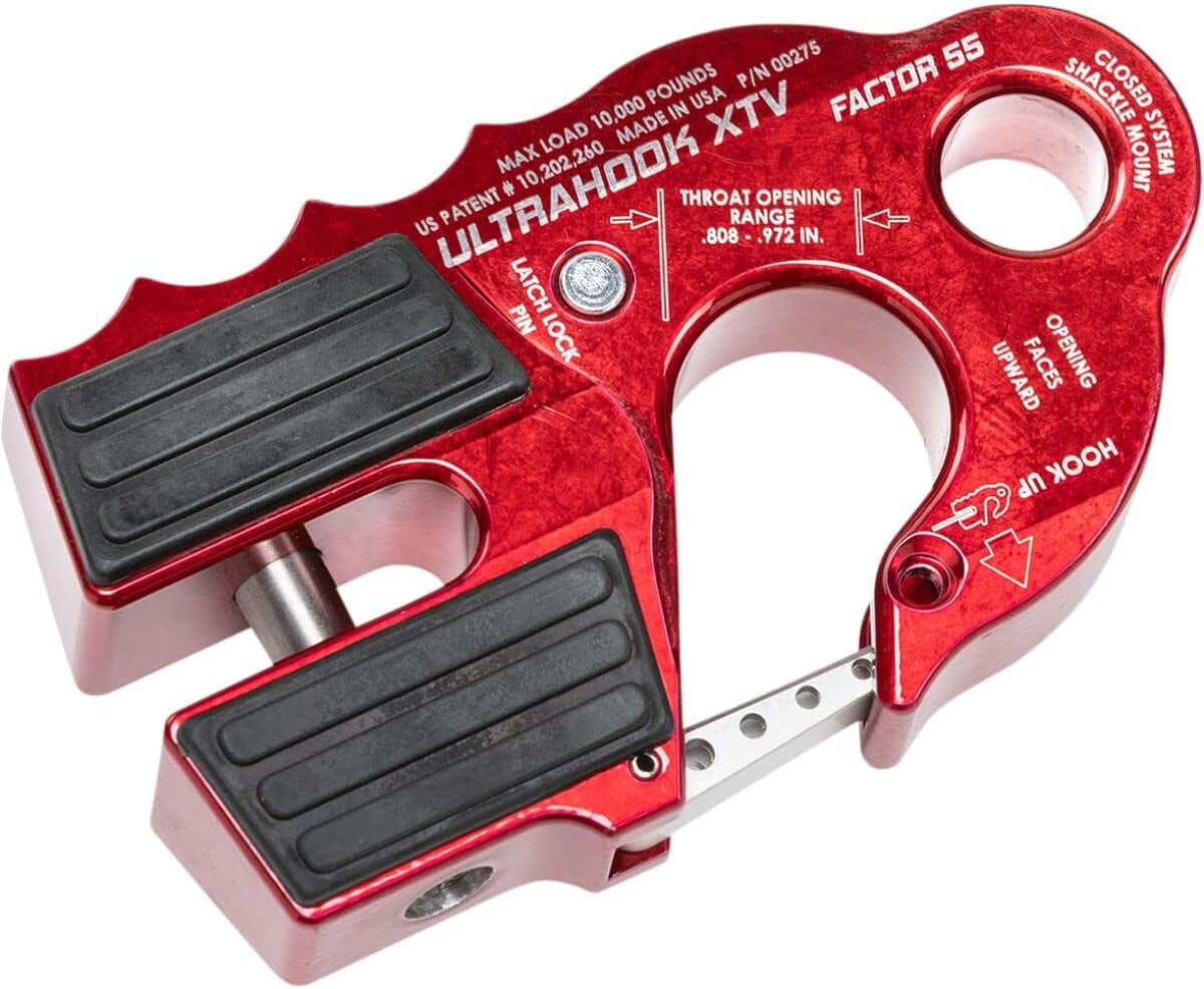 Factor 55 00275-01 UltraHook XTV Winch Hook For ATV/UTV Red - Walmart.com