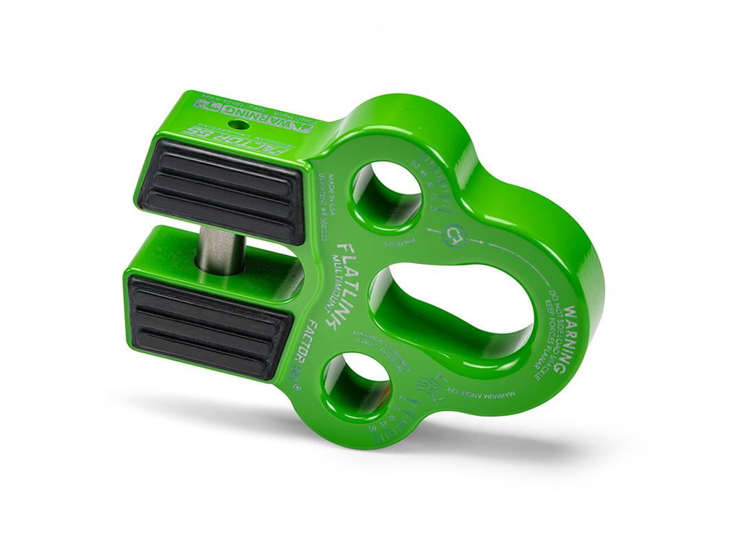 Factor 55 FlatLink Multimount Foldable Winch Shackle Green 00225-08 - Walmart.com