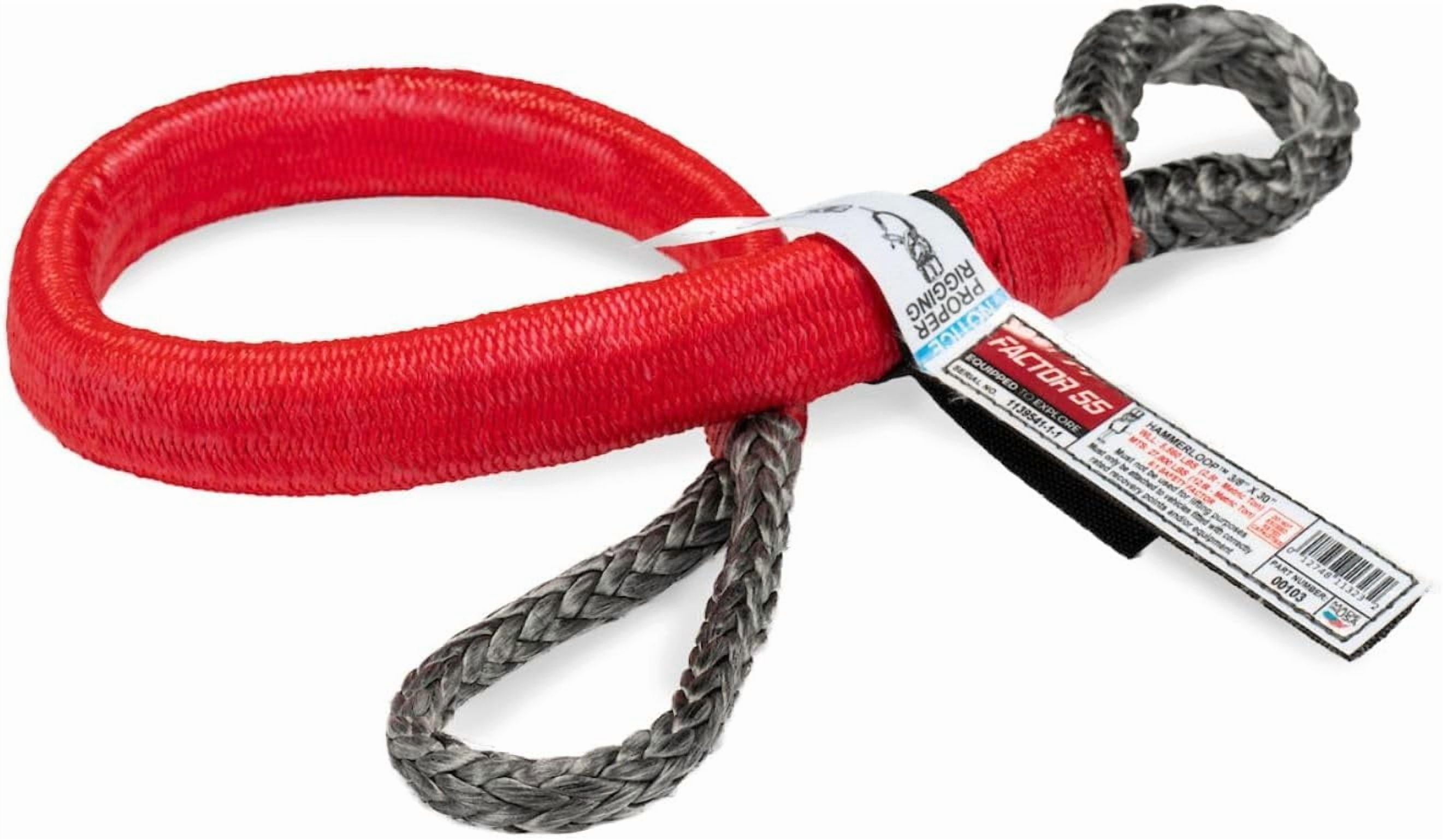 Factor 55 PN 00103 Hammerloop 3/8 x 30 in. Winch rigging accessory designed for the toughest off ...