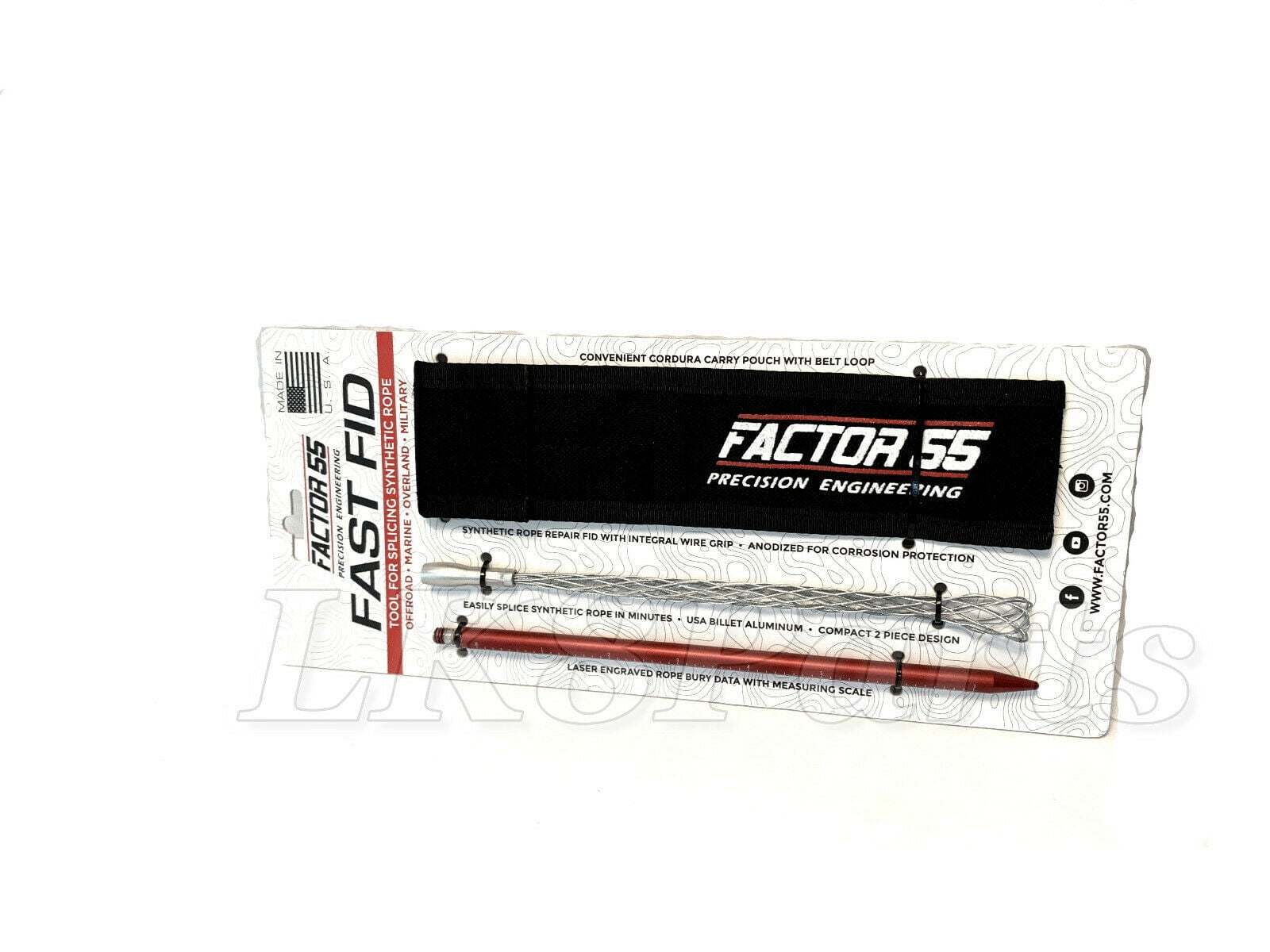 Factor 55 Red Fast Fid Rope Splicing Tool 00420-01 Synthetic Winch ...