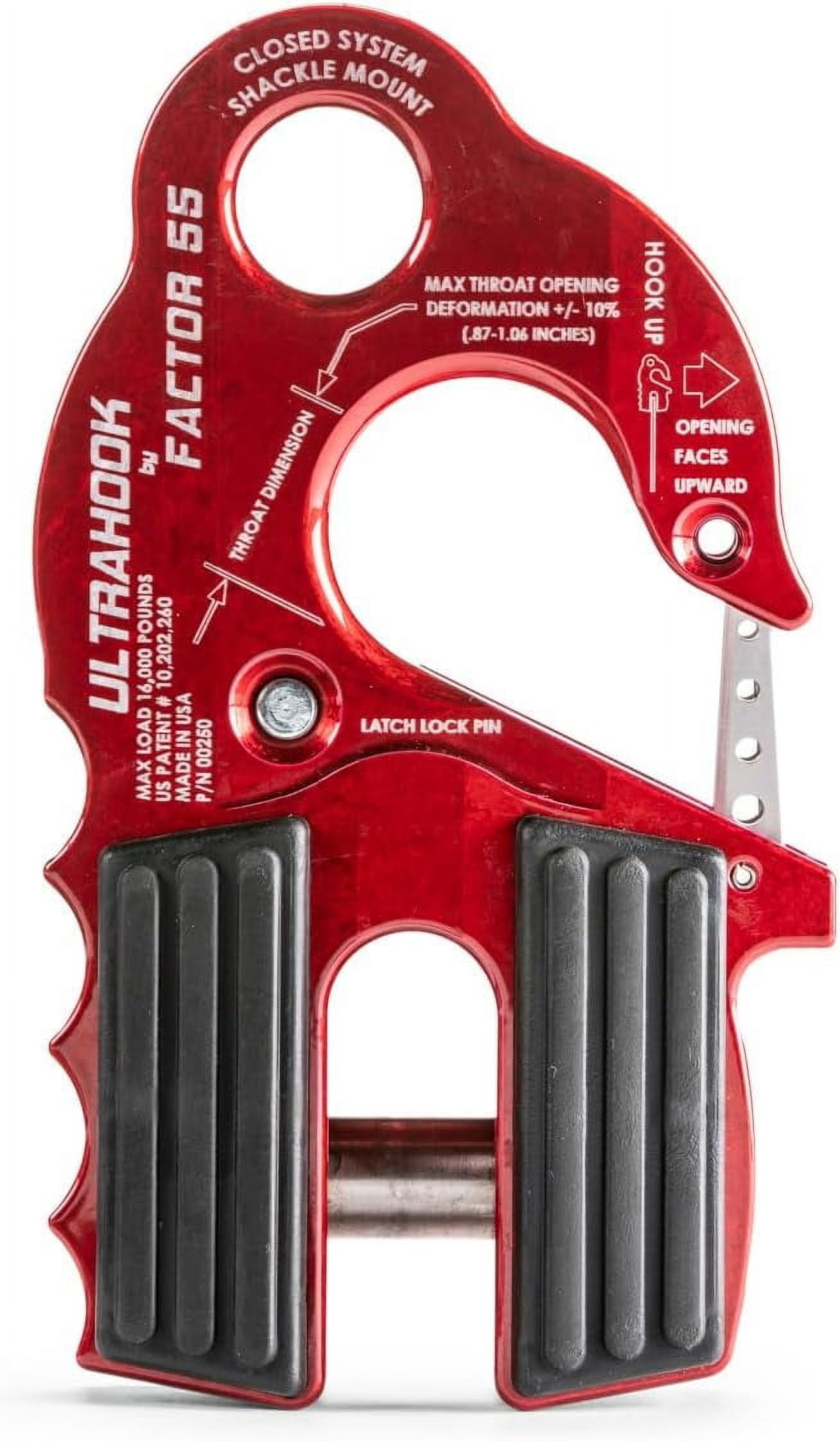 Factor 55 Ultrahook Closed System Shackle Pin Mount, Designed for Steel ...