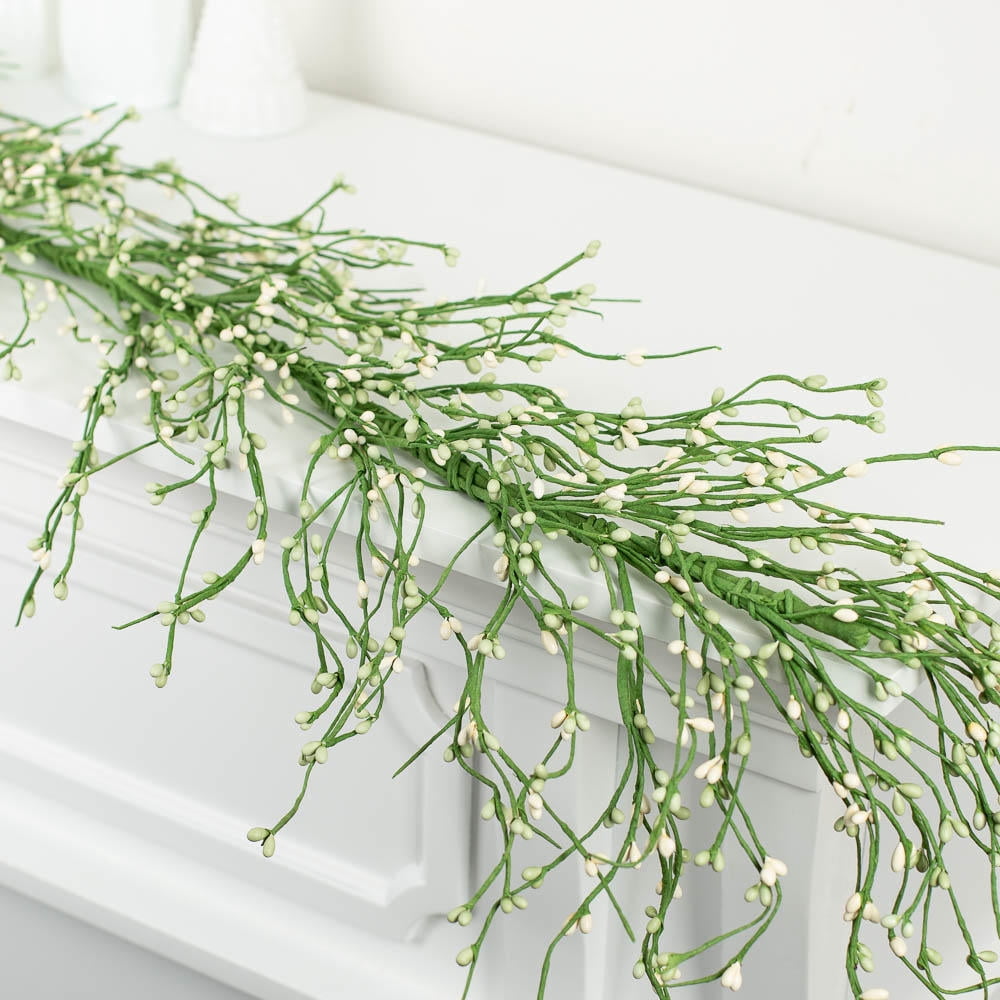 Factory Direct Craft 54″ Meadows Mist Pip Berry Garland – Rustic Indoor ...