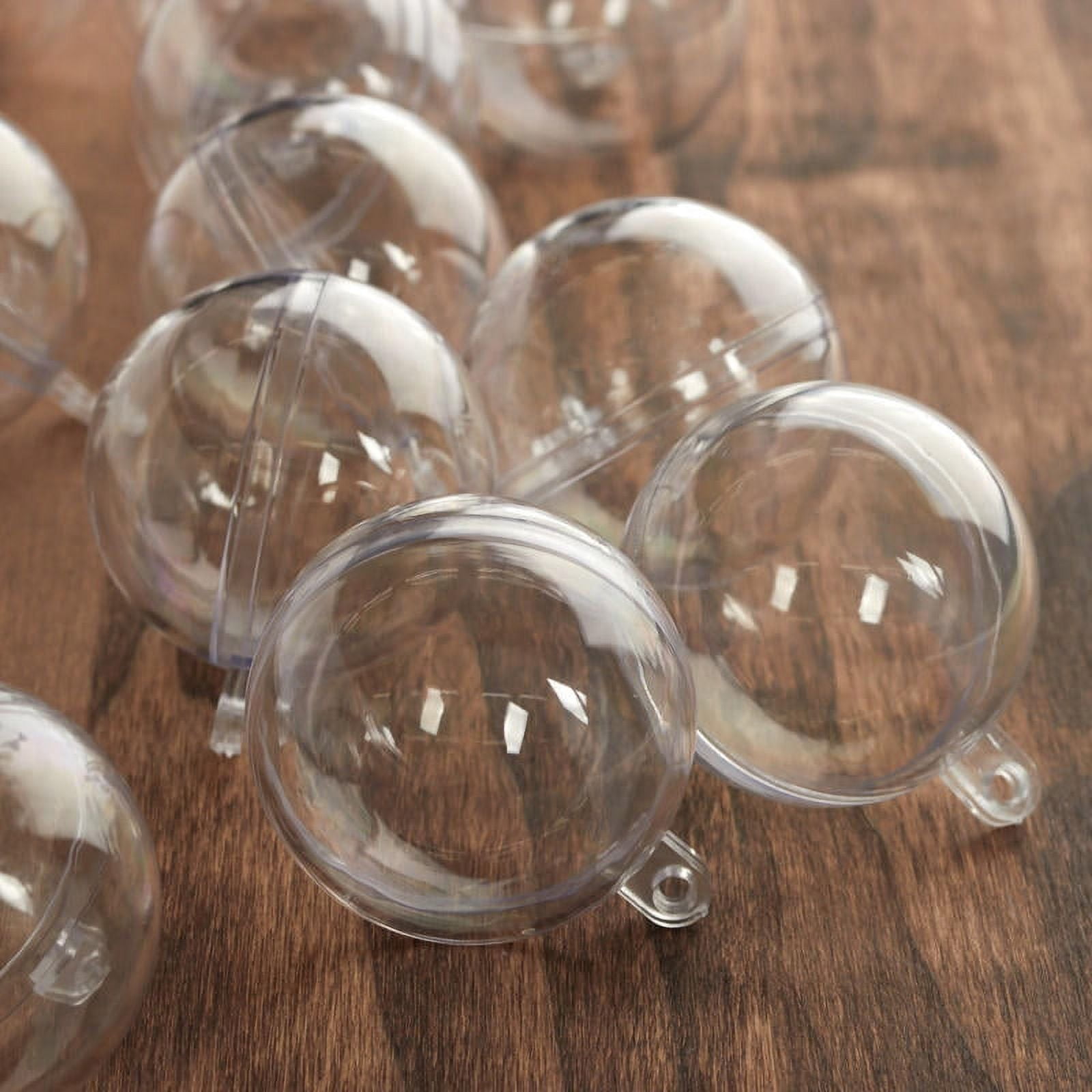 Factory Direct Craft Clear Acrylic Fillable Ball Ornaments: Your Canvas ...