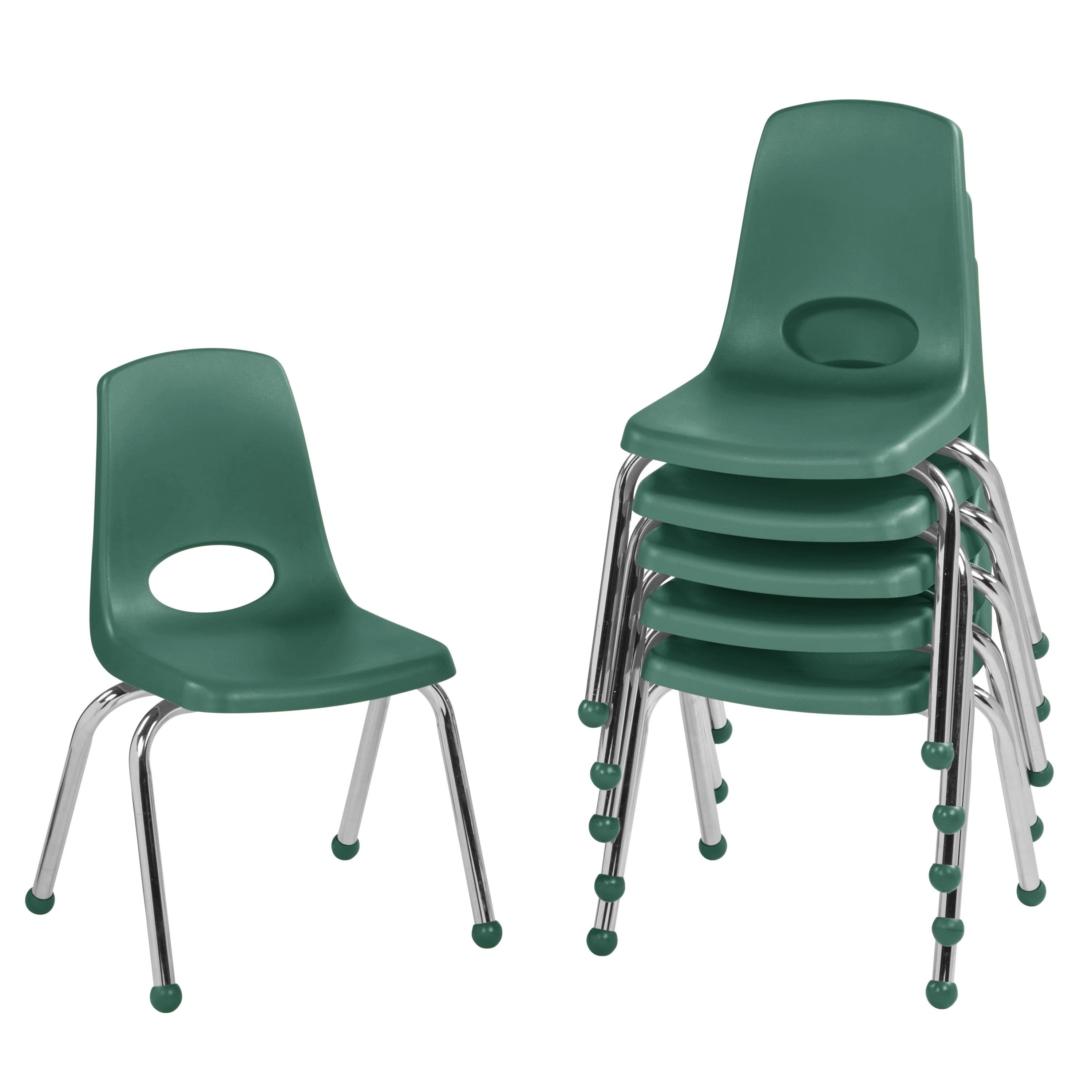 Factory Direct Partners 10363-GN 14" School Stack Chair, Stacking ...