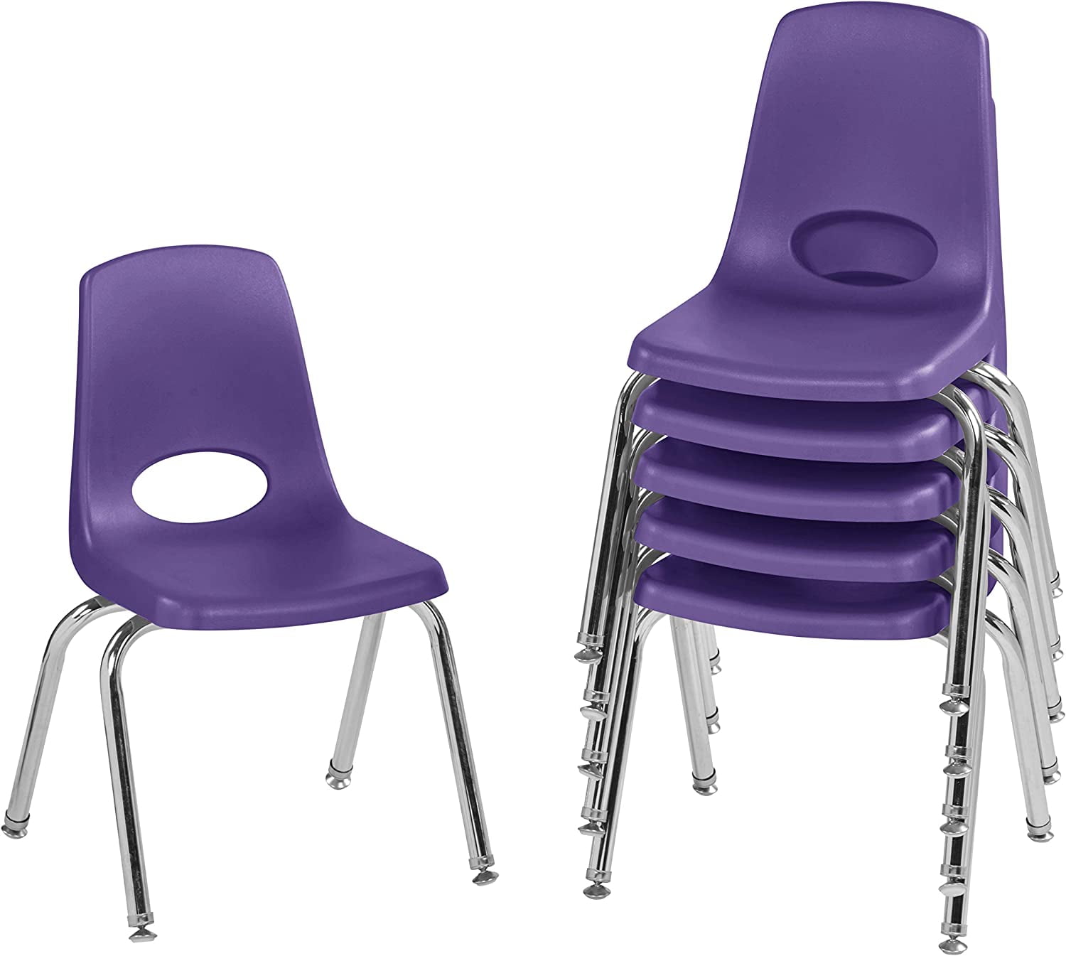 Factory Direct Partners 10364-PU 14" School Stack Chair, Stacking ...