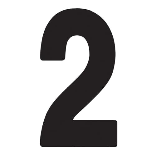 Factory Effex 02-4362 Black 8" Pro Number Graphic - Walmart.com