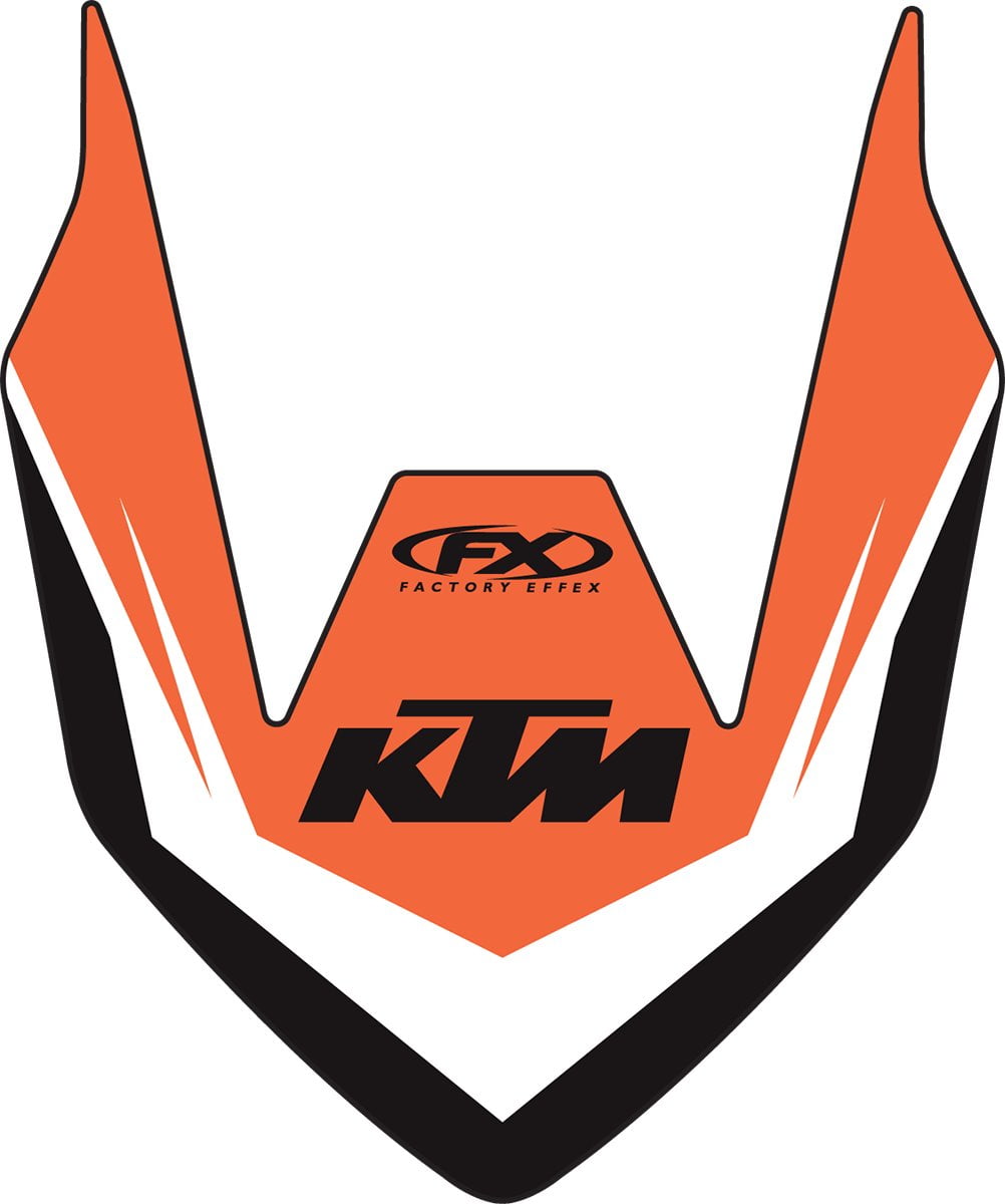 Factory Effex KTM Front Fender Graphics Kit (17-30502) - Walmart.com