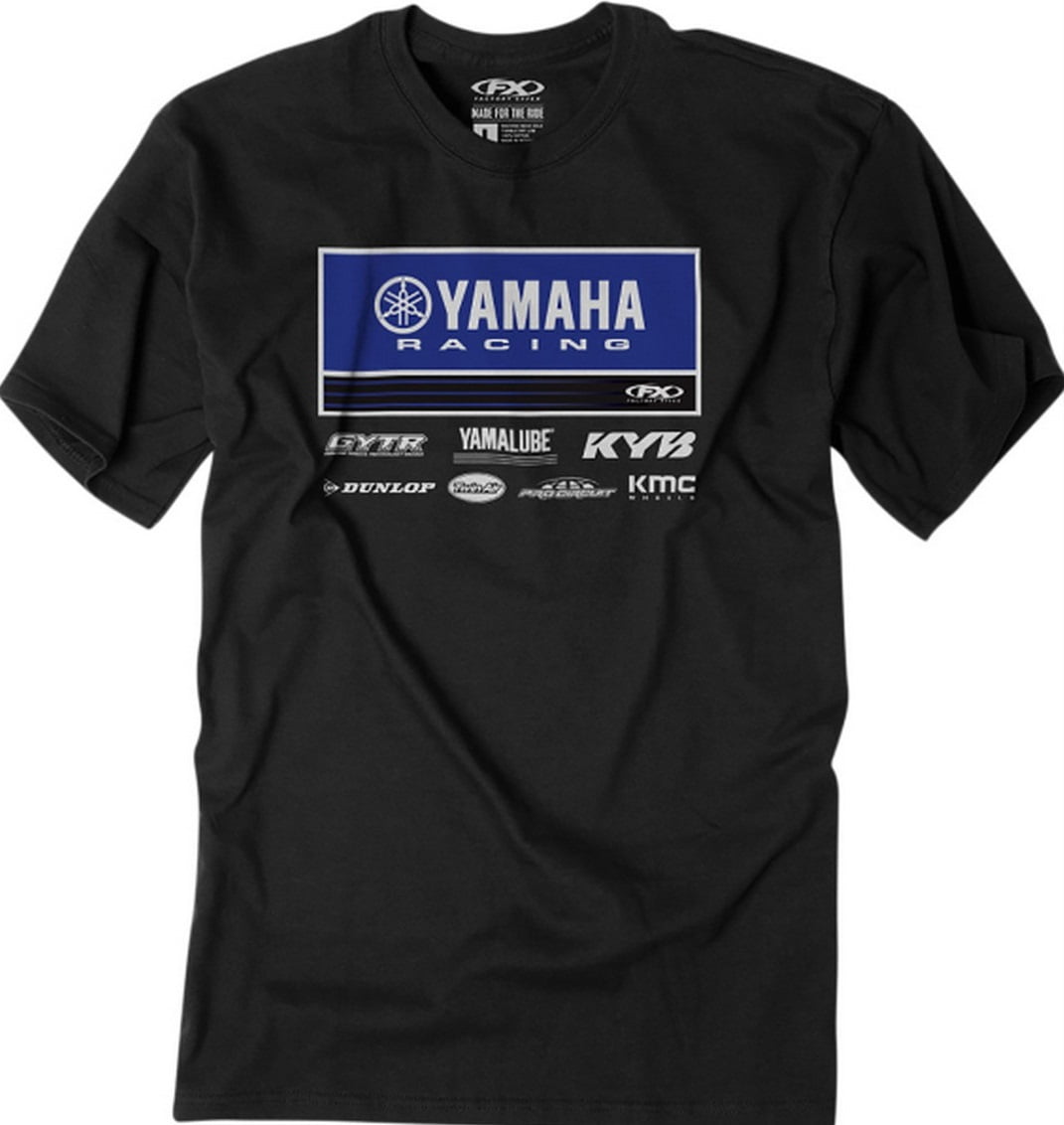 Factory Effex Yamaha Racewear Mens Short Sleeve T-Shirt Black XL ...