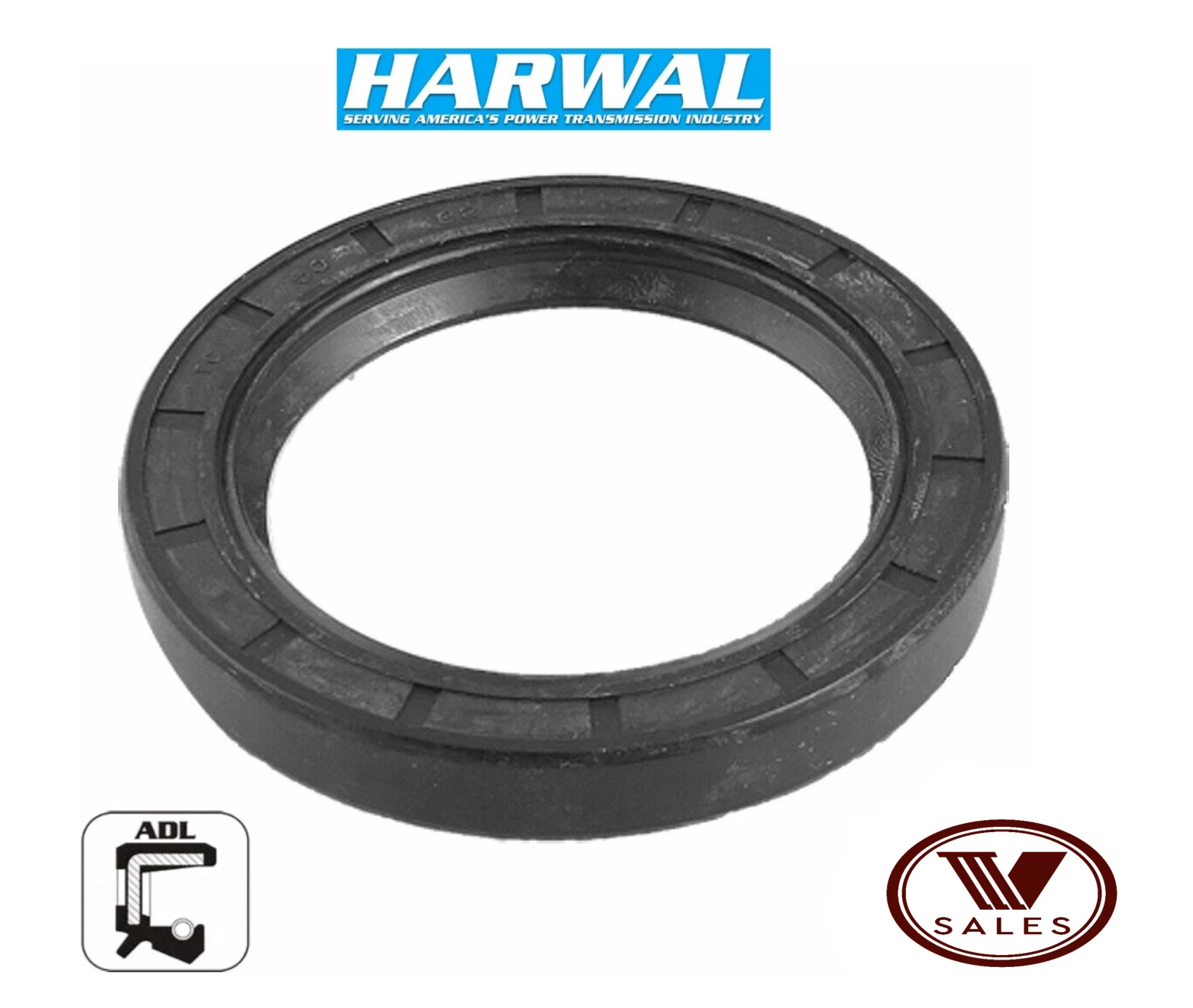 Factory New! Harwal 25X40X8-Adl Metric Oil Seal Nitrile Double Lip W ...