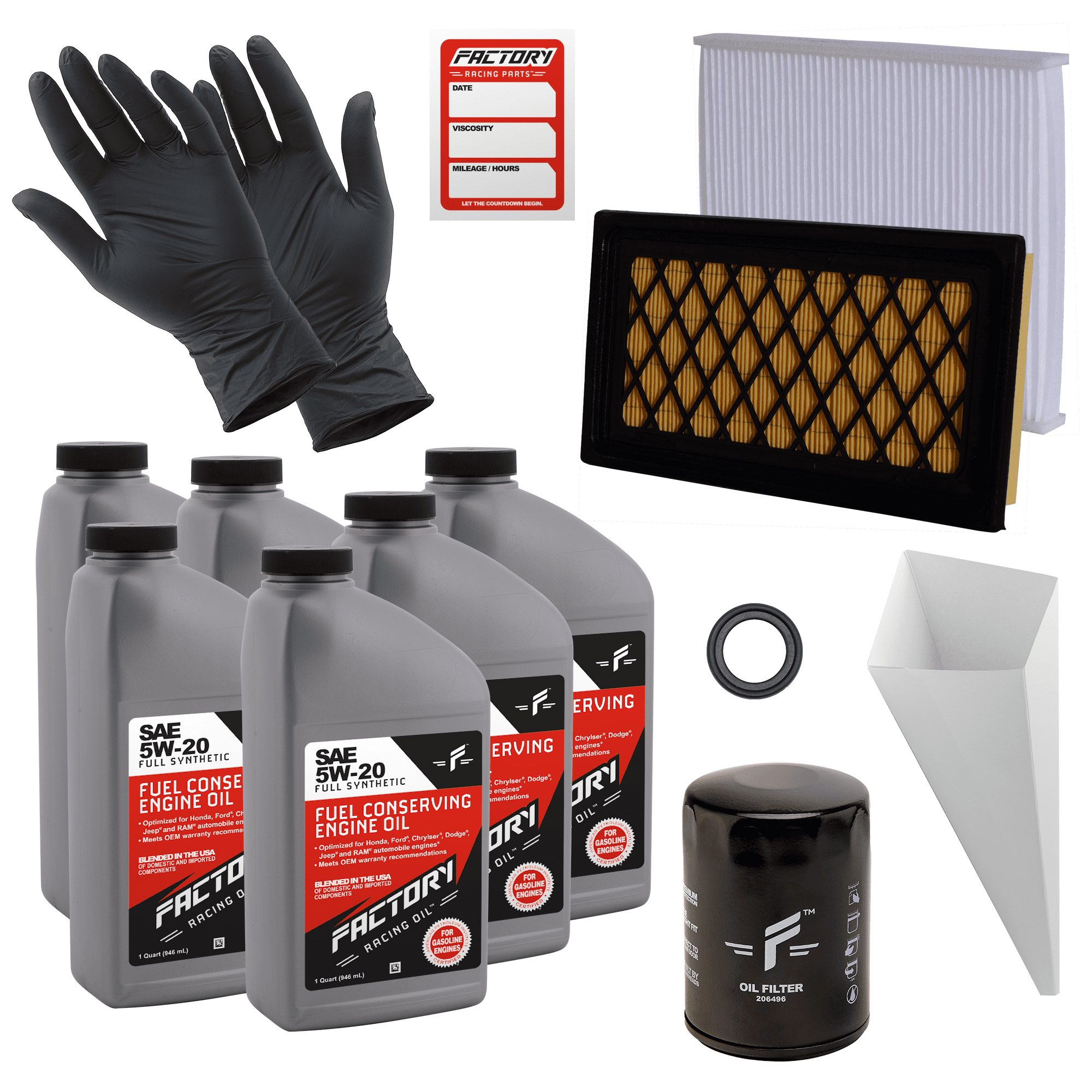Factory Racing Parts Deluxe Oil Change Kit Compatible with Ford ...