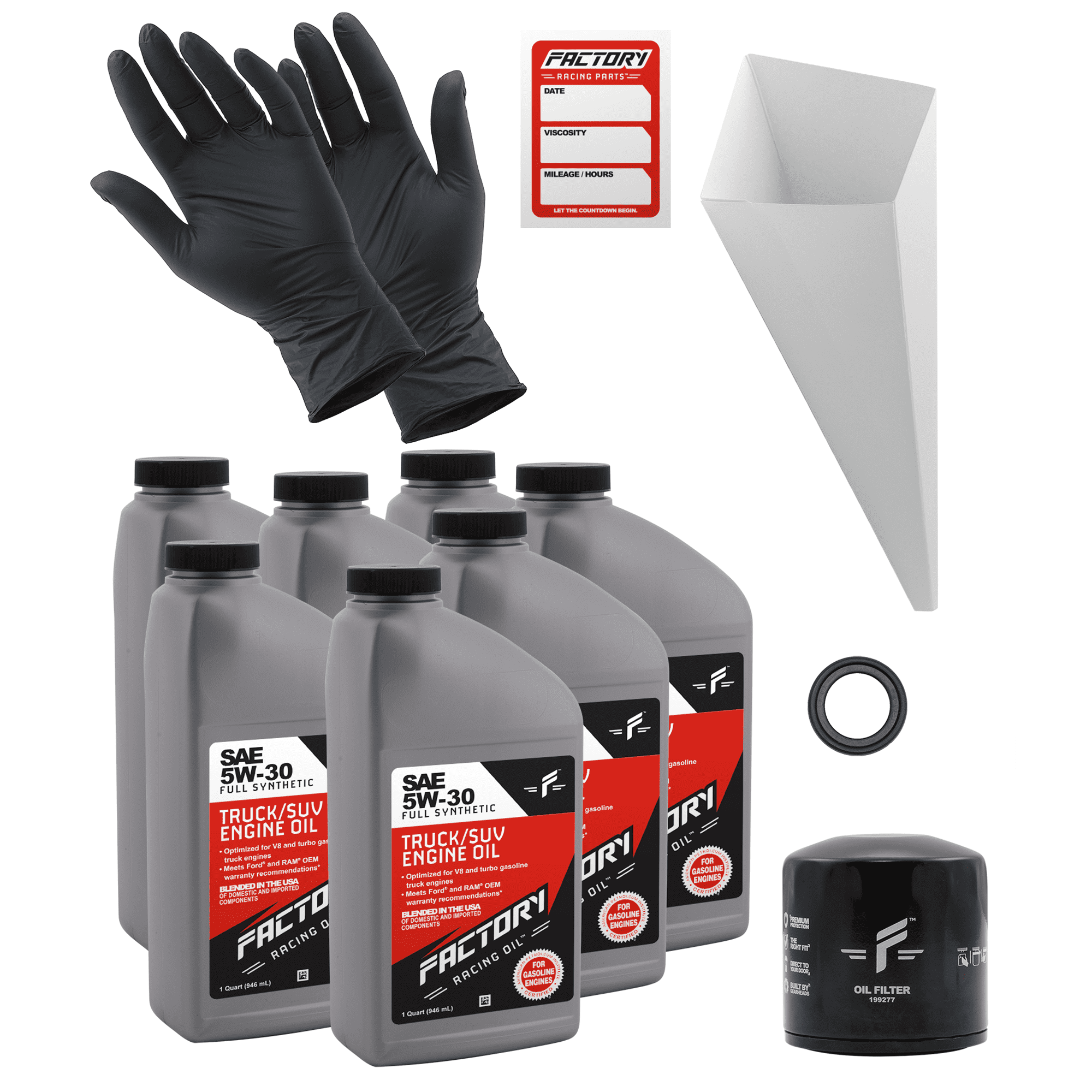 Factory Racing Parts Oil Change Kit Compatible with Ford F-250 F-350 F ...