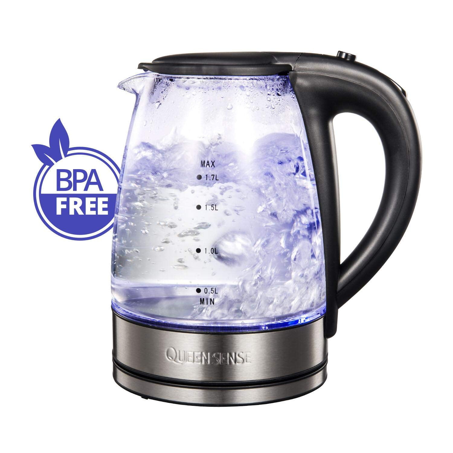 [Factory Store] QUEEN SENSE SpeedBoil Cordless Electric Kettle Glass ...