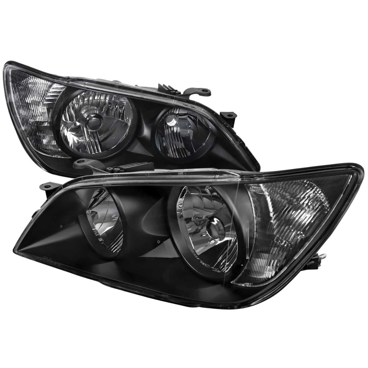 Factory Style Crystal Headlights (Black Housing/Clear Lens) Made for ...