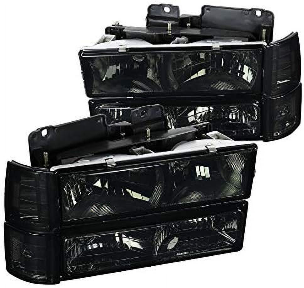 Factory Style Headlights Bumper Corner Lights Combo Chrome Housing ...