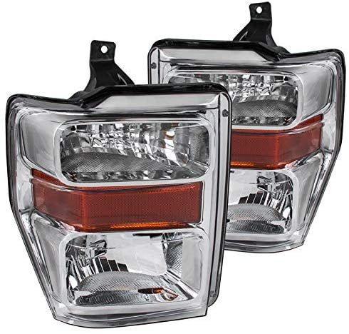 Factory Style Headlights Chrome Housing Clear Lens Amber Made For And ...