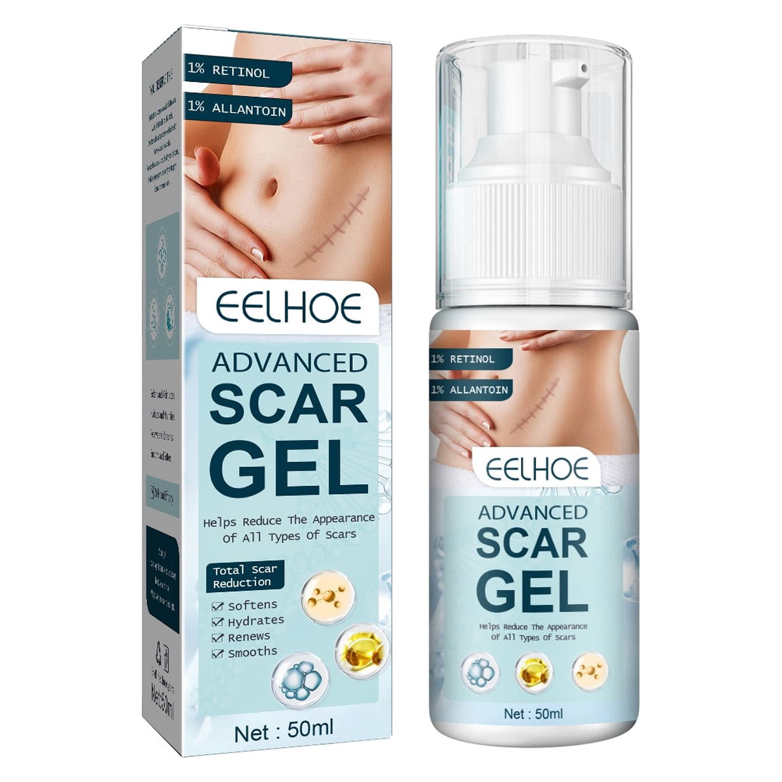 Fade scar gel surgery scar skin hyperplasia scalding care smooth repair ...