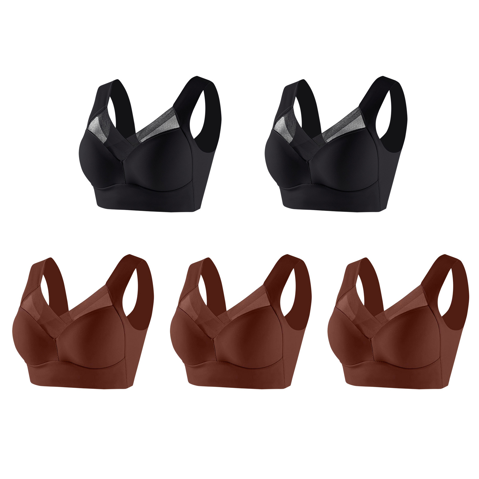 Fadeal Bralettes for Women Lace Sticky Adhesive Vanity Panel Clothing ...