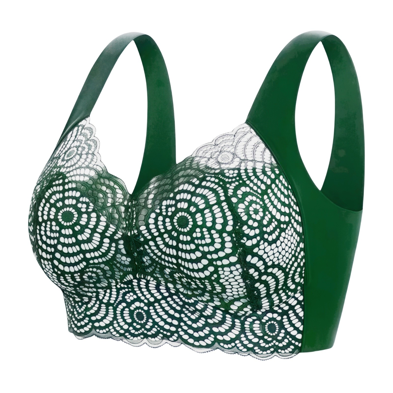 Fadeal Bras for Older Women, Women's Wire Large Size Lace Sports Vest ...