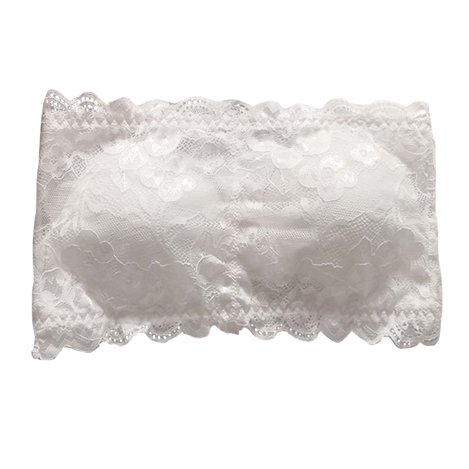 Fadeal Lace Tube Top Women Lace Wrapped Chest Seamless invisible Bra ...