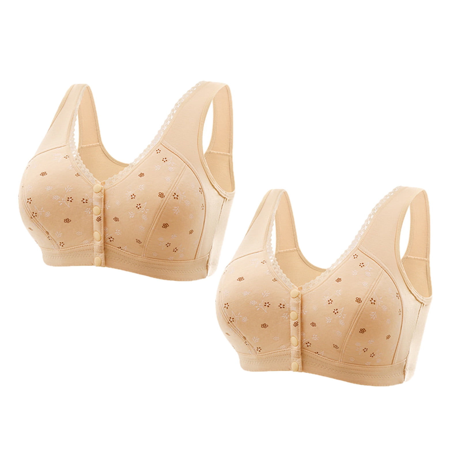 Fadeal Most Comfortable Bras for Women Thin Laceless Ring Comfortable ...