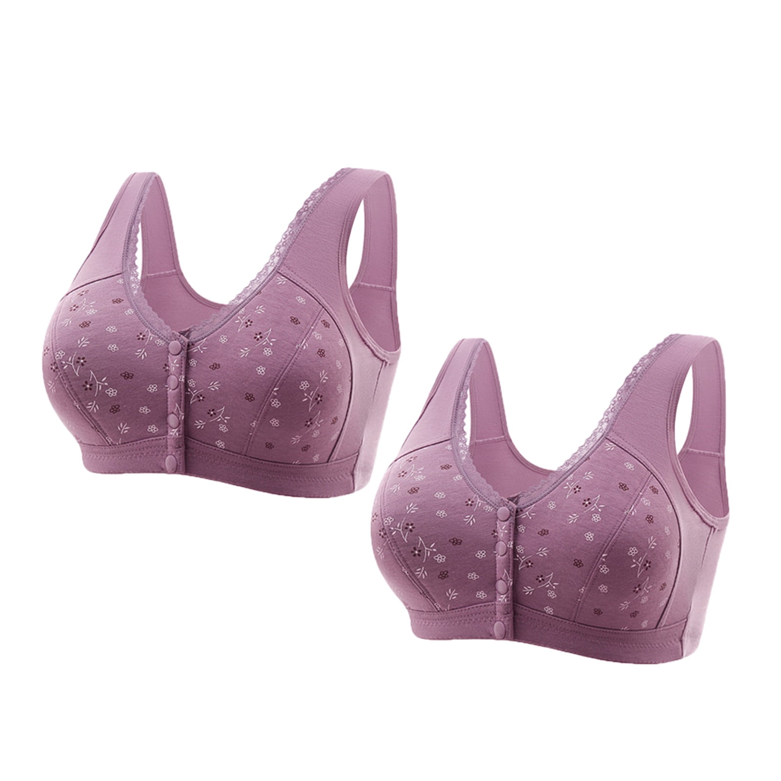 Fadeal Most Comfortable Bras for Women Thin Laceless Ring Comfortable ...