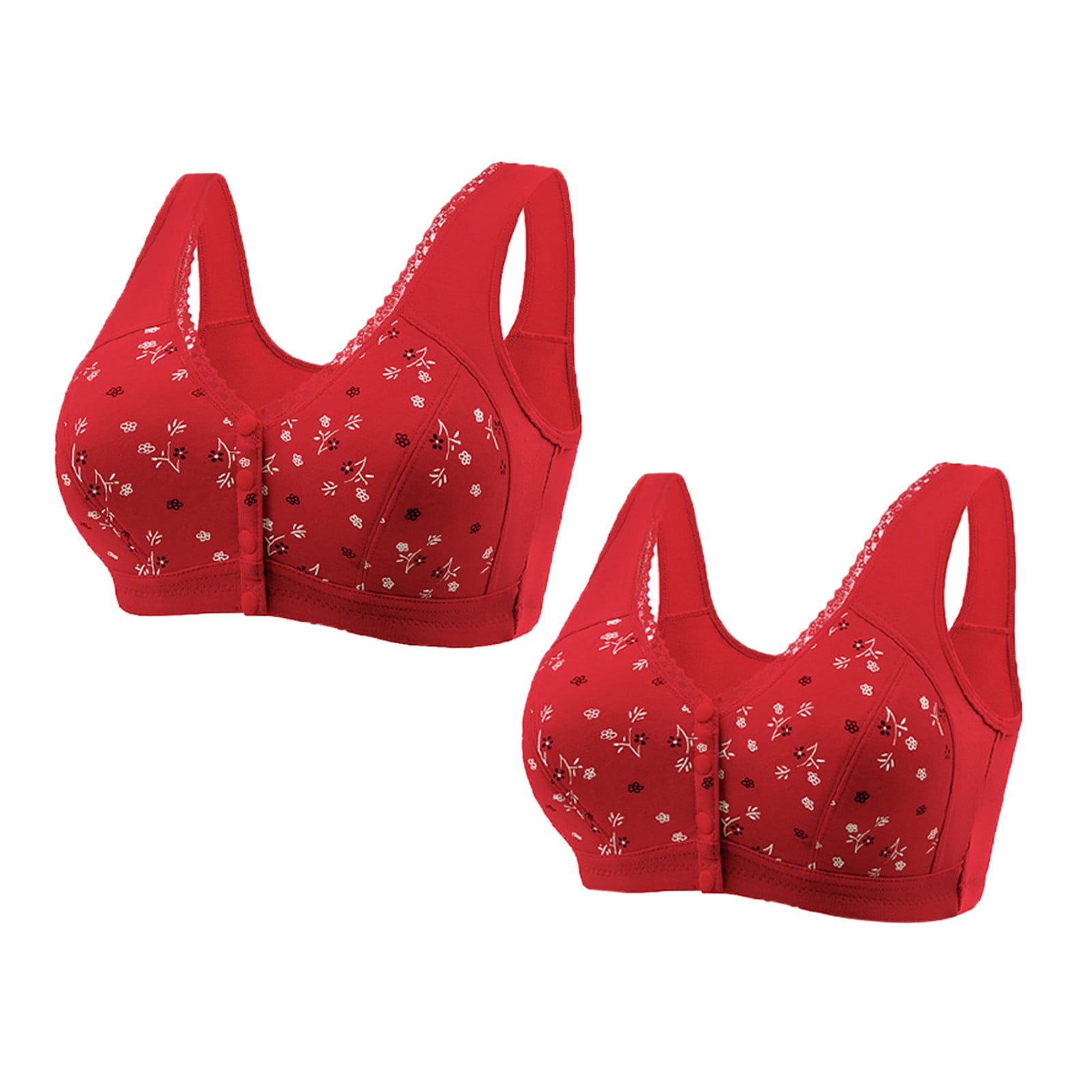 Fadeal Most Comfortable Bras for Women Thin Laceless Ring Comfortable ...