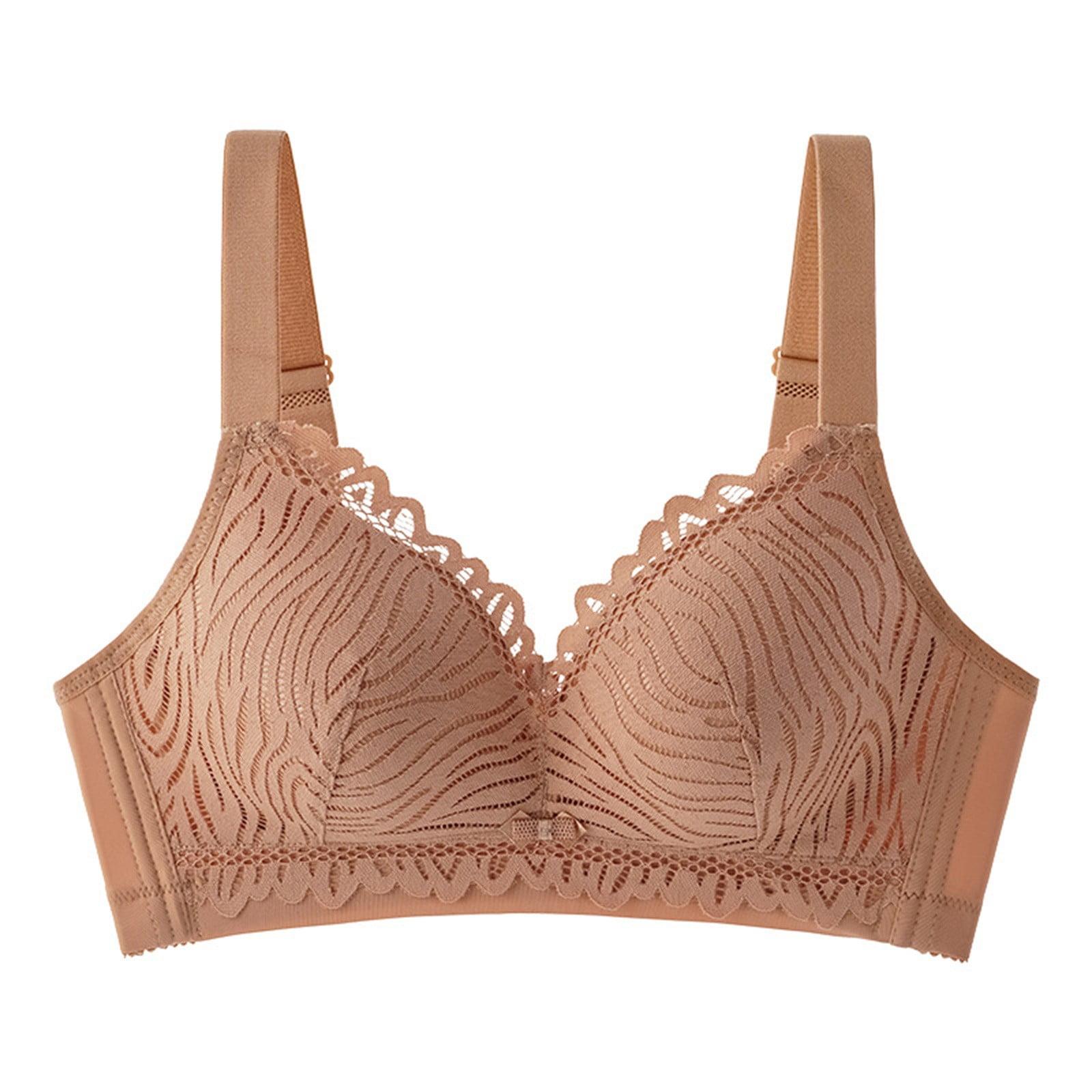 Fadeal Push Up Bra Woman Bra Gathered Shockproof Tube Top Wide Shoulder Strap Vest Back ...