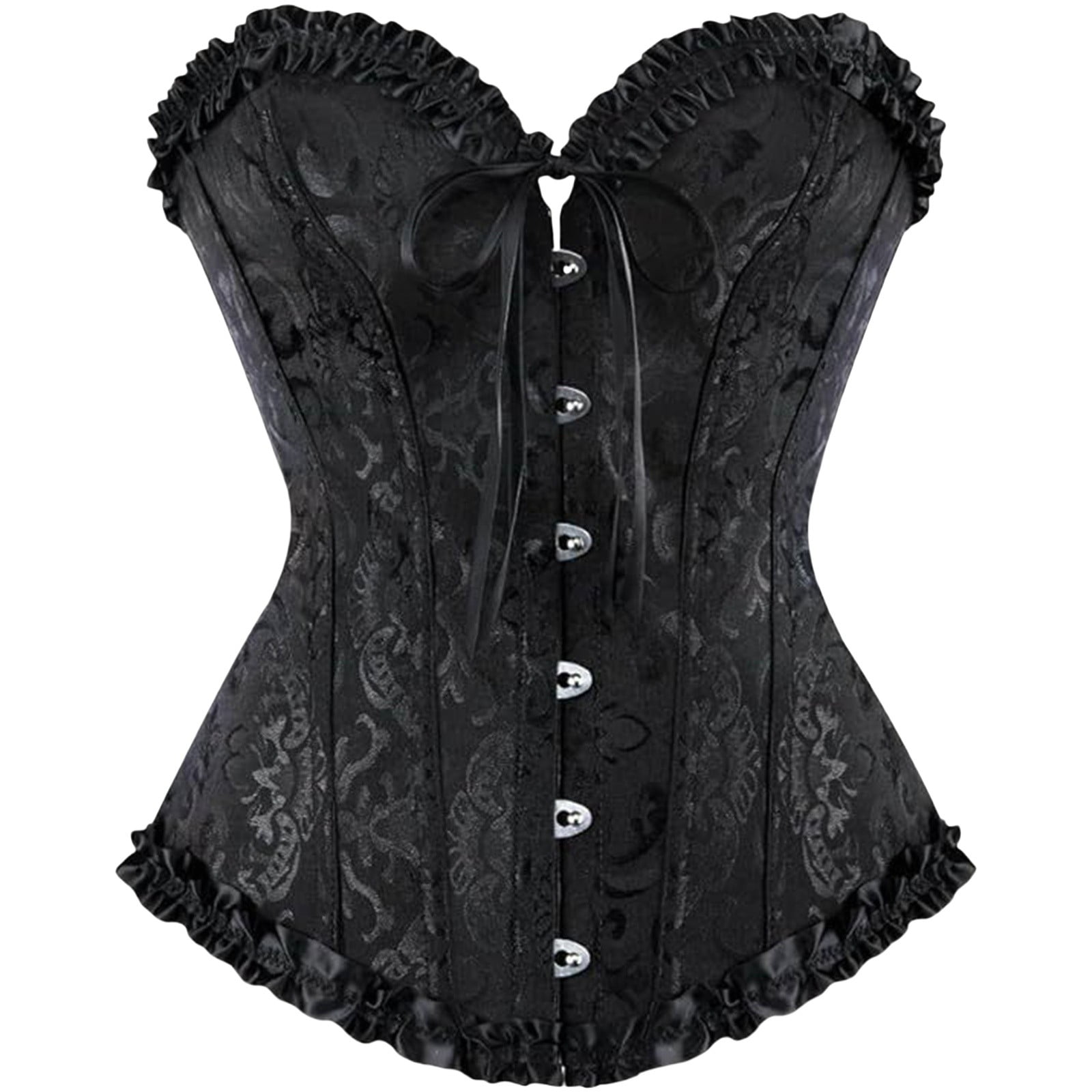Fadeal Renaissance Corset Women Lace off Shoulder Corset Bustier Boned ...
