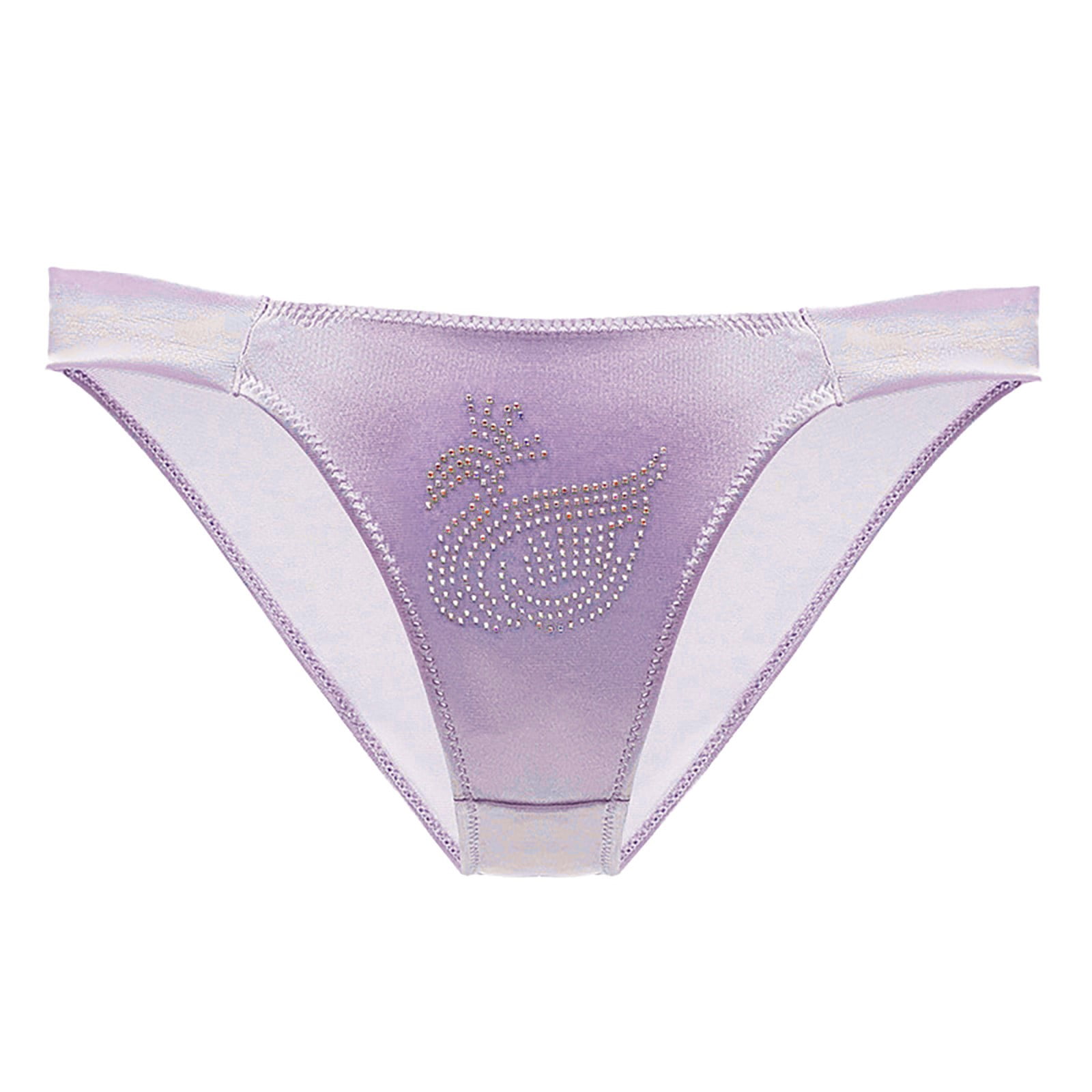 Fadeal Womens Underwear Satin one Strap Trousers Narrow Crotch Thong ...