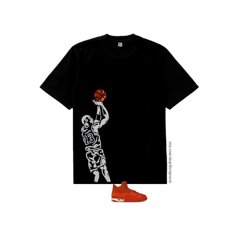 Fadeaway Orange shirt air Jordan 4 brick by brick tee - Walmart.com