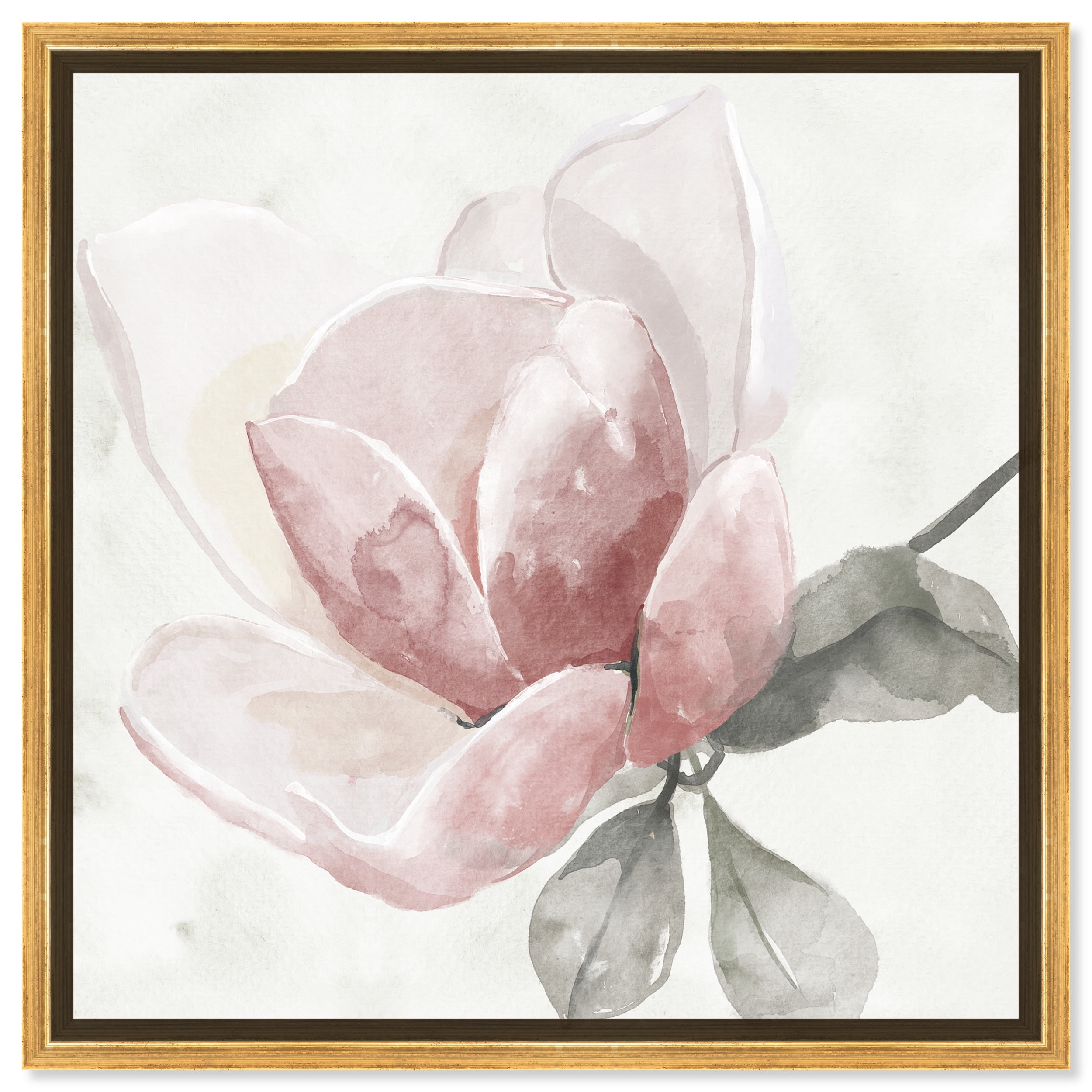 Faded Blush Rose Floral Fine Wall Art Canvas Wall Art by Art Remedy ...