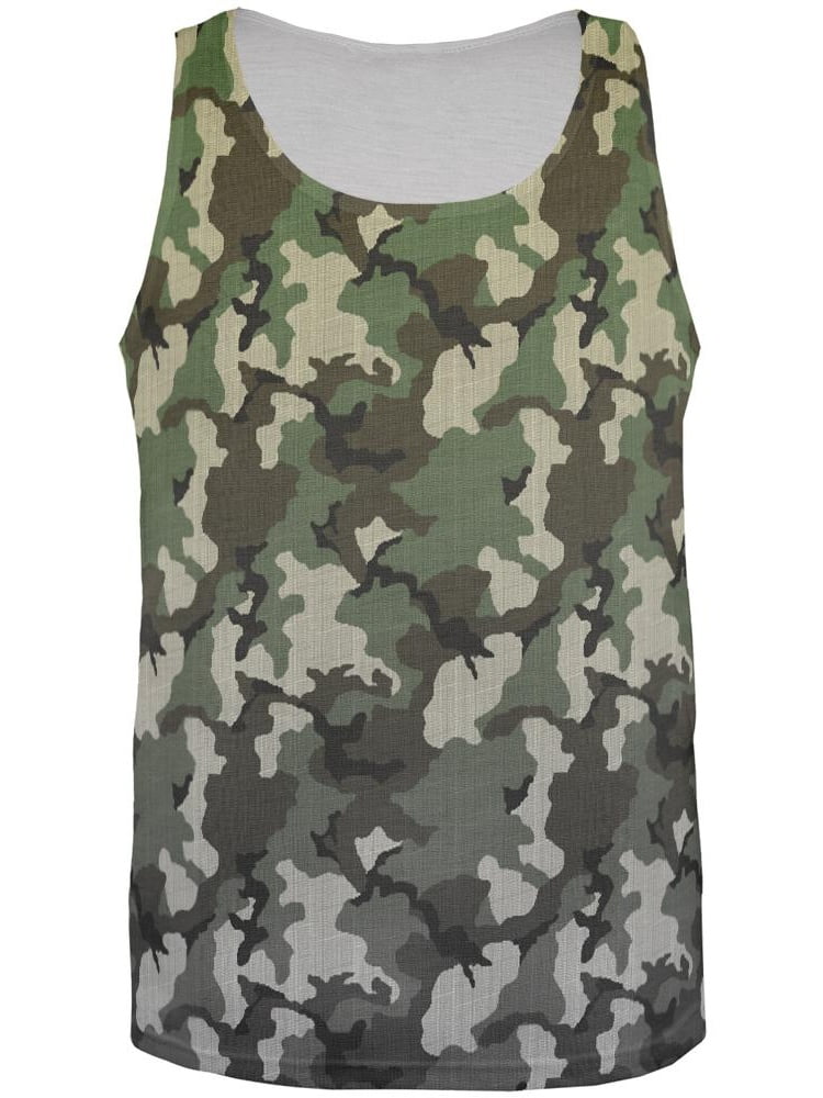 Faded Camo All Over Mens Tank Top Multi MD - Walmart.com
