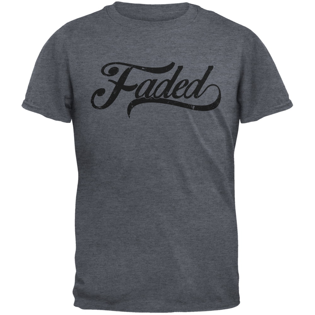 Faded Dark Heather Adult T-Shirt - 2X-Large - Walmart.com