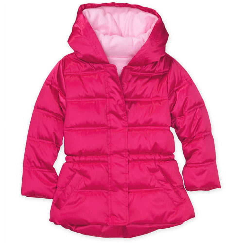 Faded Glory Baby Girls Bubble Jacket - Lightweight & Warm - Walmart.com
