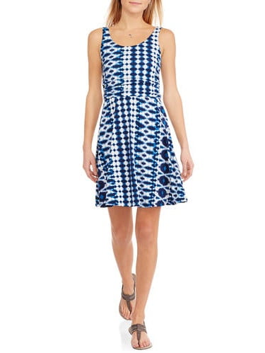 Faded Glory Shirred Flip Flop Dress - Walmart.com