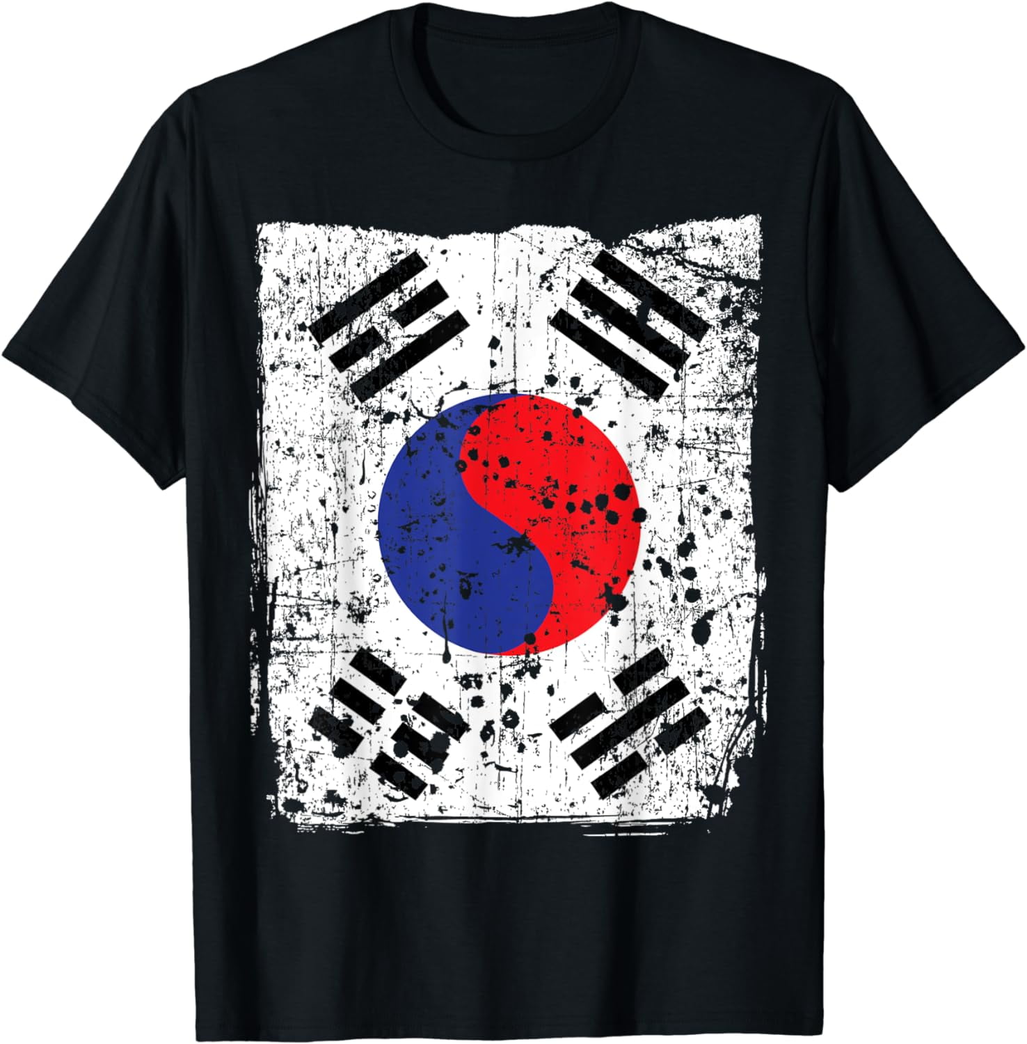 Faded Korean Flag, Distressed Flag of Korea T-Shirt - Walmart.com