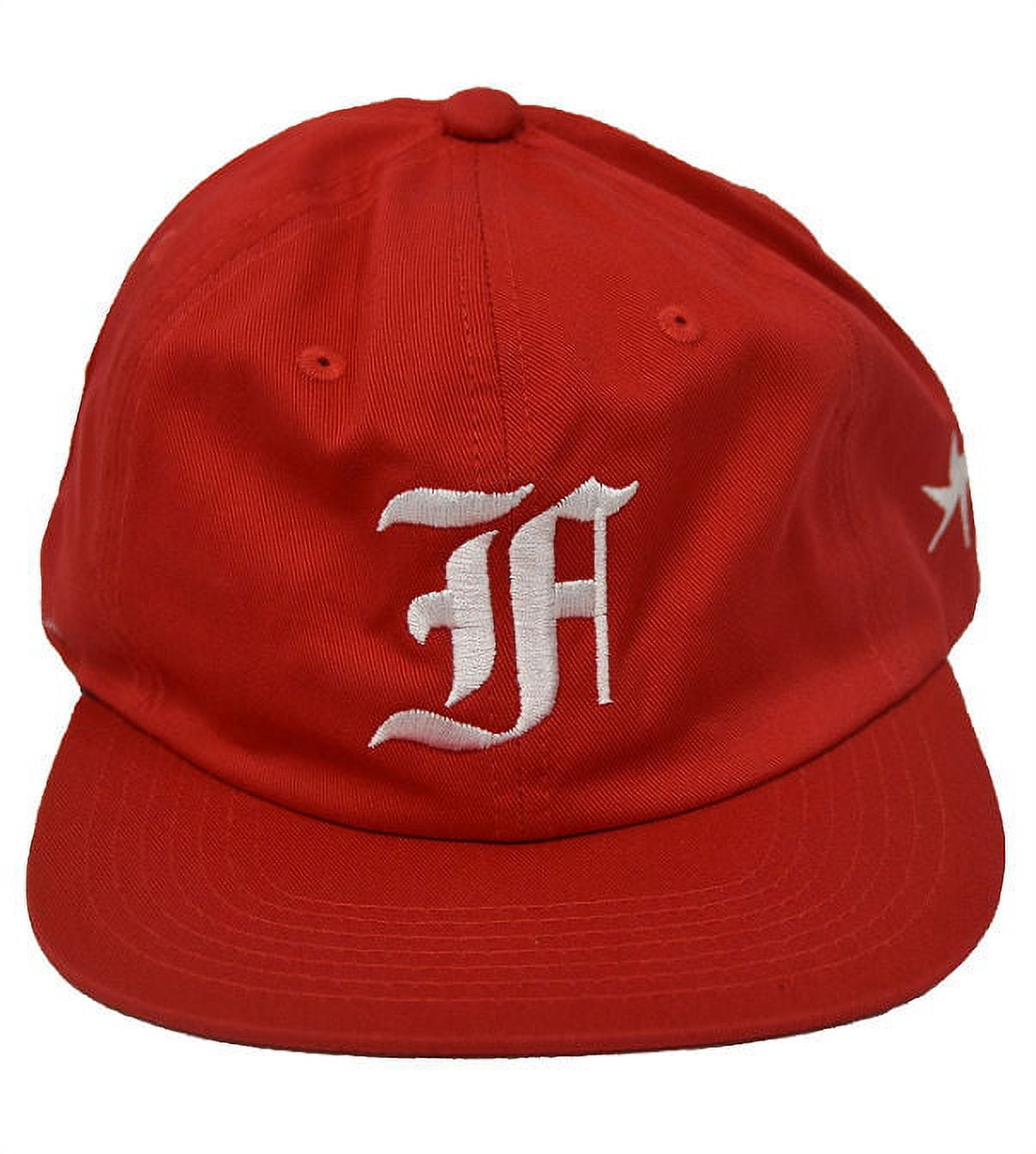 Faded Royalty Denim Wash Old English Cap in Red - One Size - Walmart.com