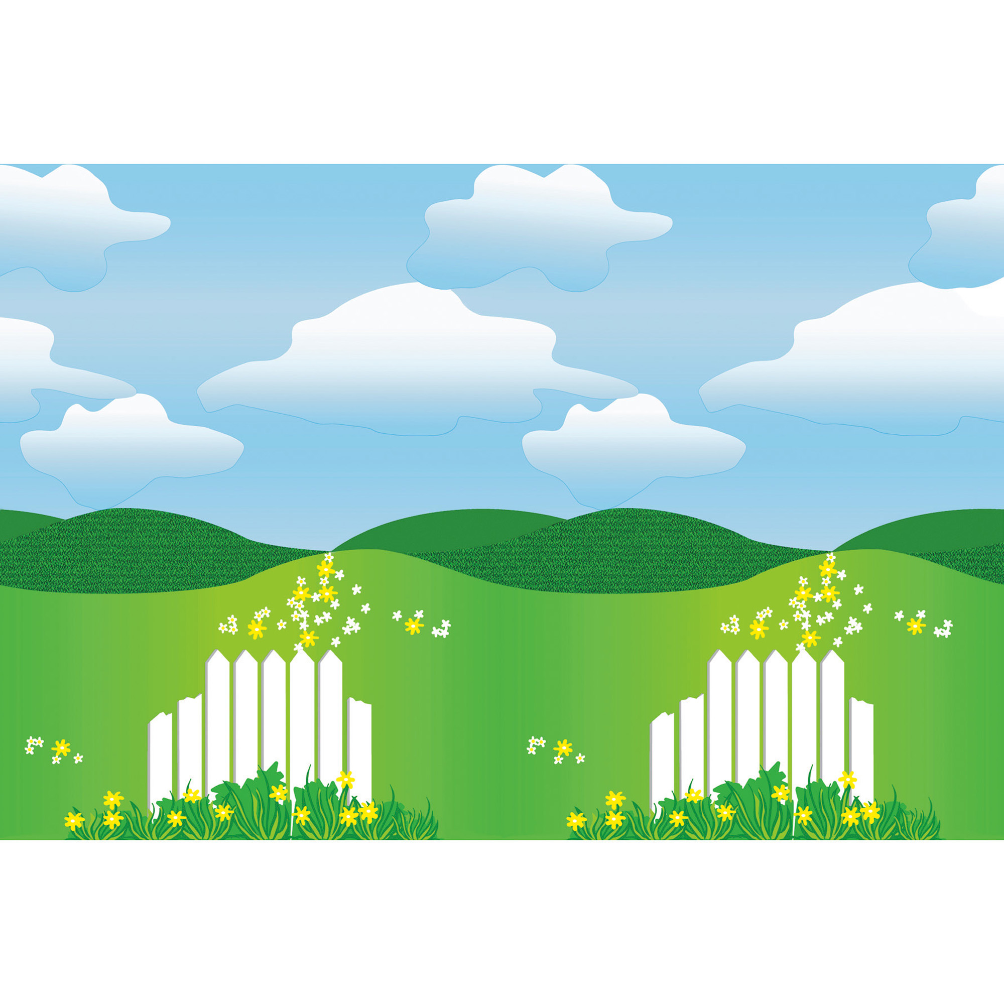 Fadeless Bulletin Board Art Paper, 48â x50' Roll, Landscape Design ...