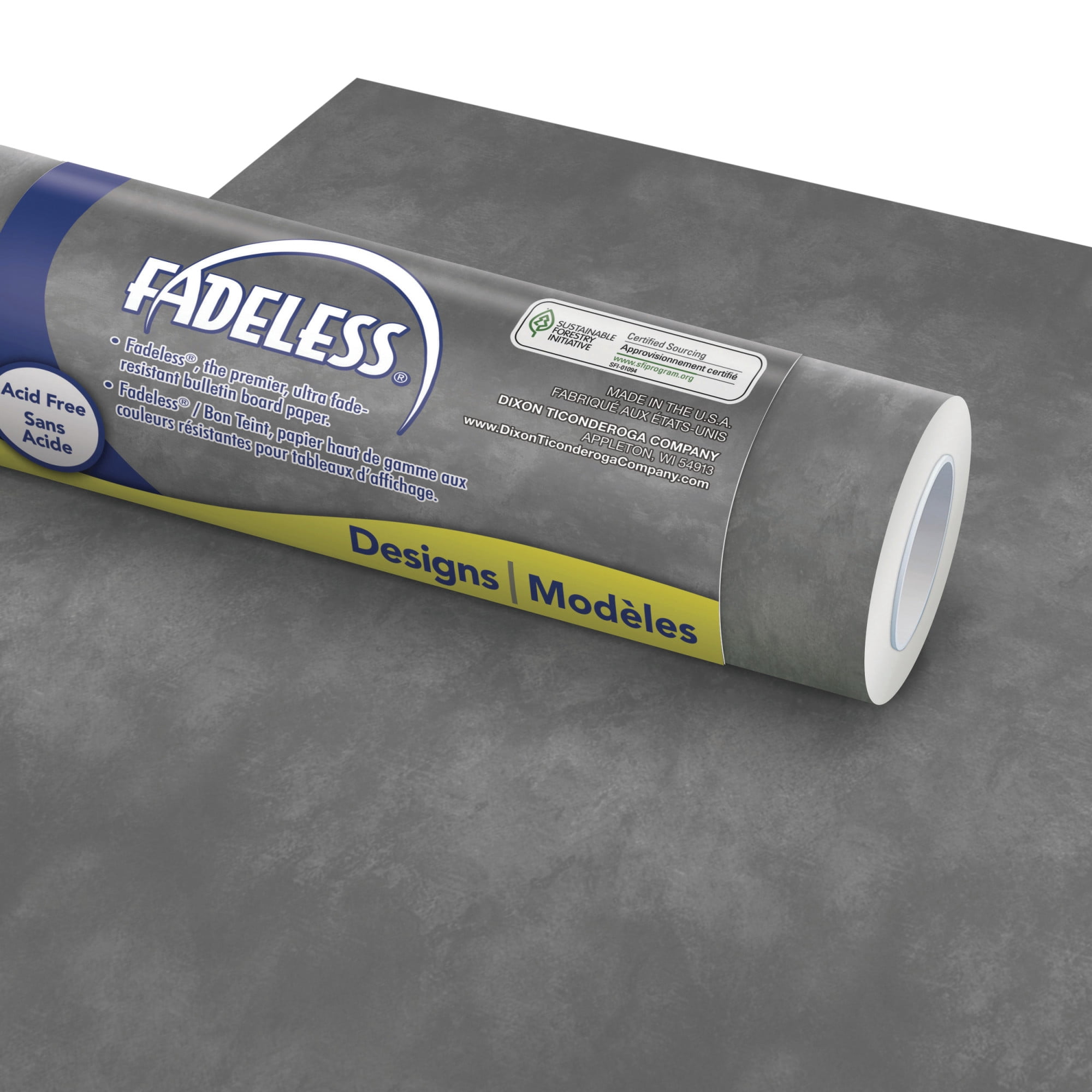 Fadeless Designs Paper Roll, Color Wash Charcoal, 48 Inches x 50 Feet ...