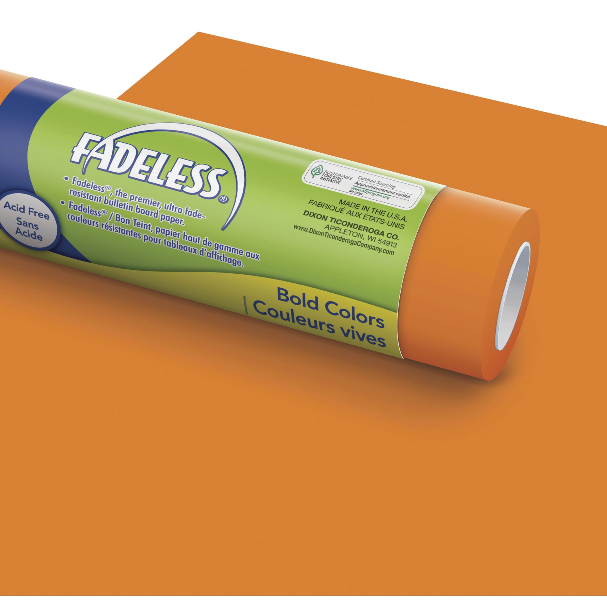 Fadeless Paper Roll, Orange, 48 Inches x 200 Feet - Walmart.com