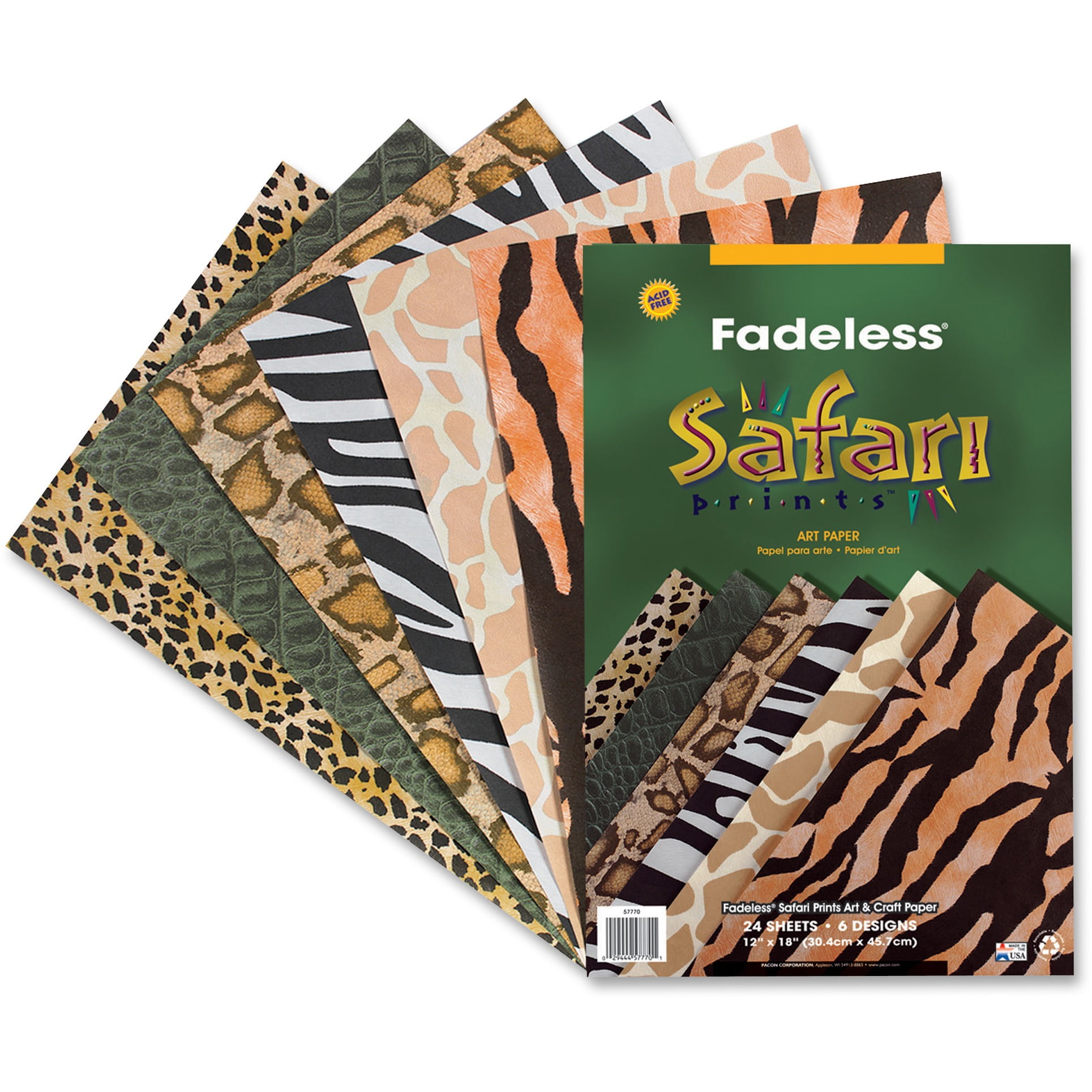 Fadeless Safari Prints Paper - Walmart.com